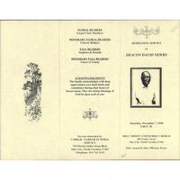 Homegoing Service for Deacon David Newby