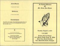 In Loving Memory of Mr. Ervin Joe Glover