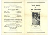 Funeral Services for Mr. Elbert Brady