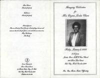 Homegoing Celebration for Mrs. Virginia Jordan Chavis