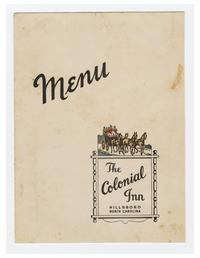 Colonial Inn Menu