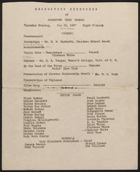 Graduation Exercises of Jamestown High School [1937]
