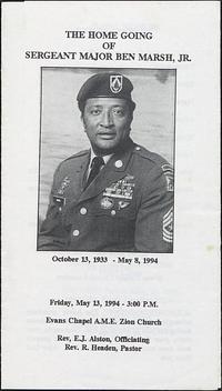 The Home Going of Sergeant Major Ben Marsh, Jr.