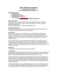 John Perkins Interview