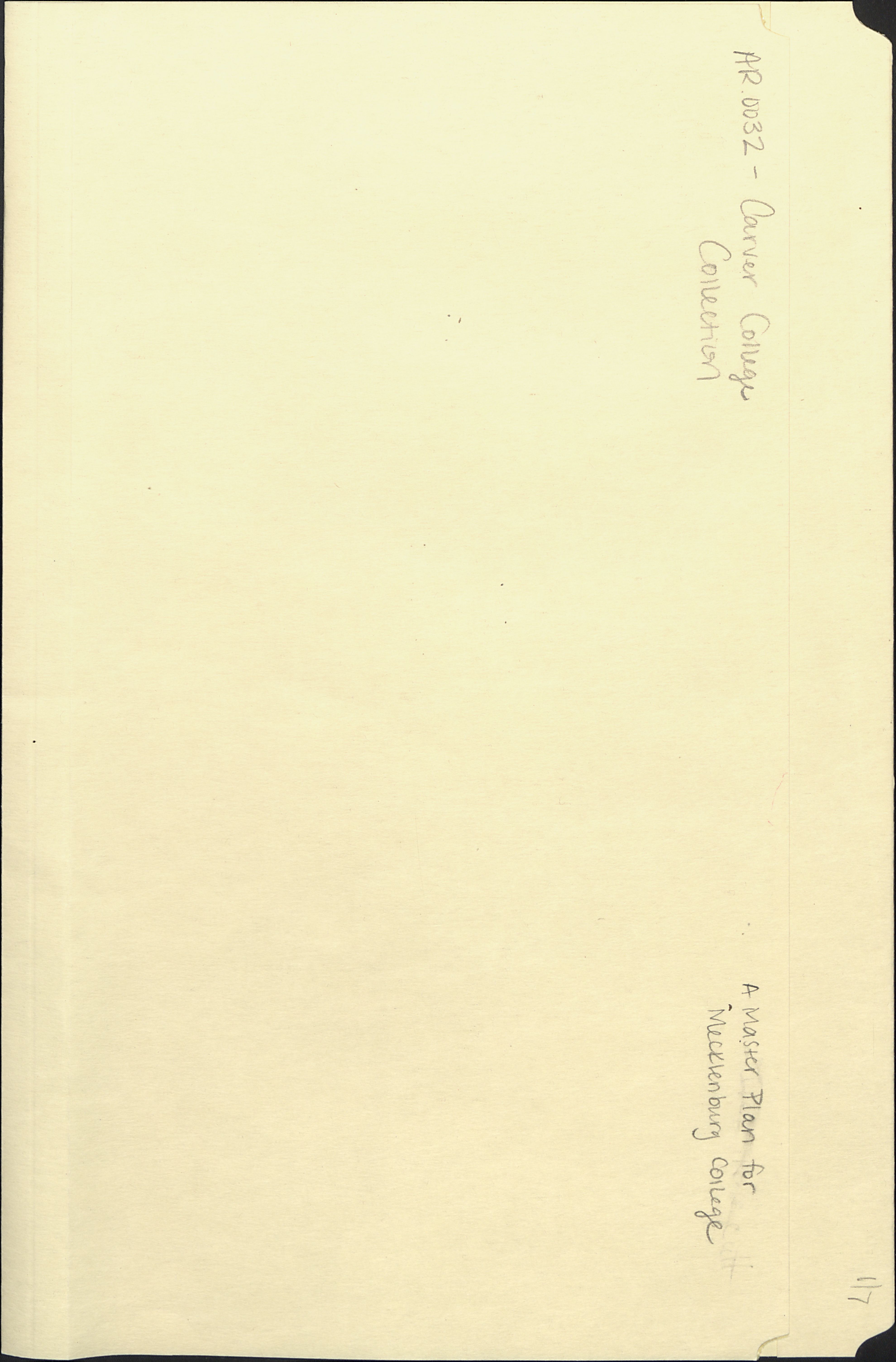 Carver College Collection Folder 2.1/7