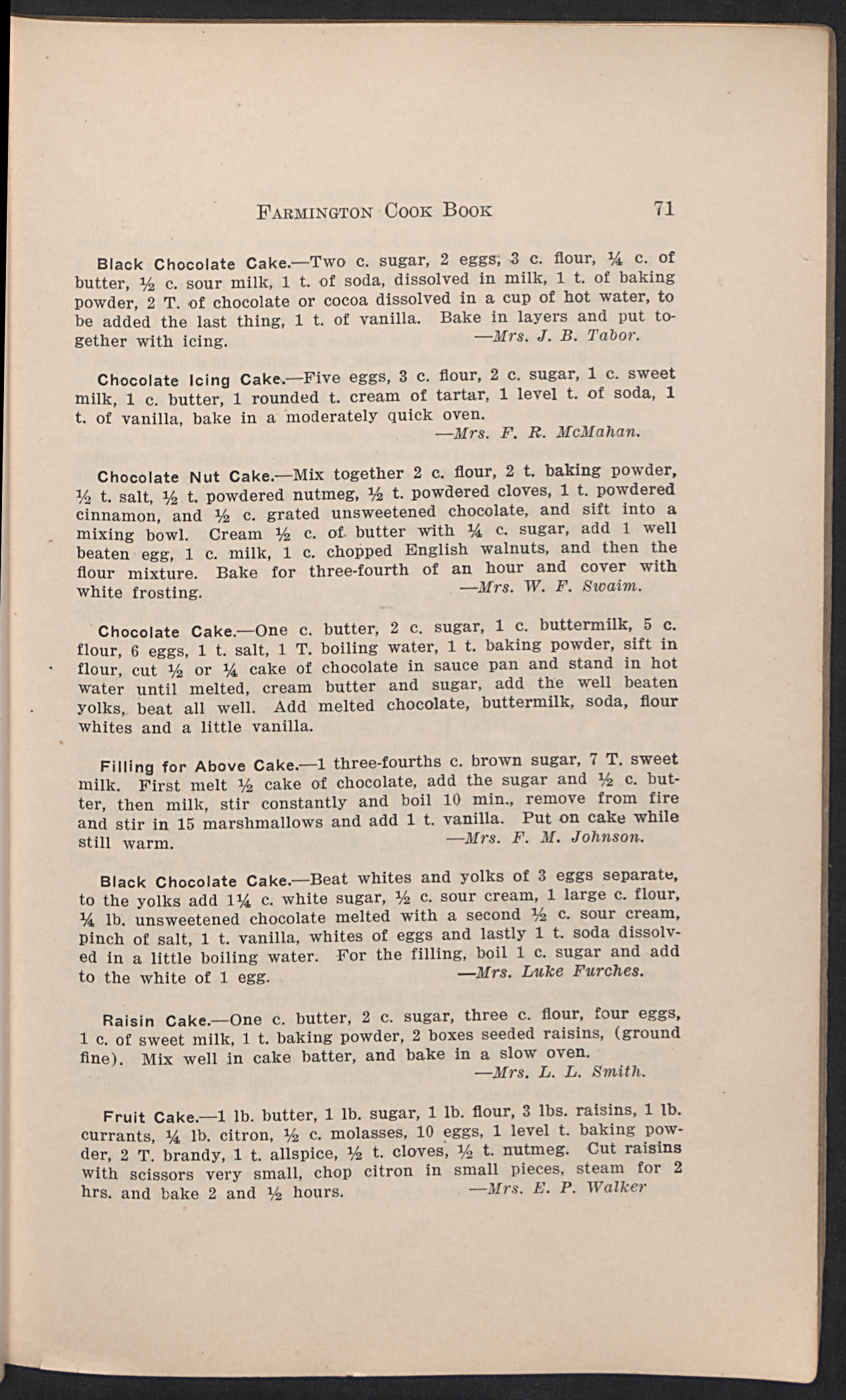 Farmington Cook Book: Right and Ready Recipes