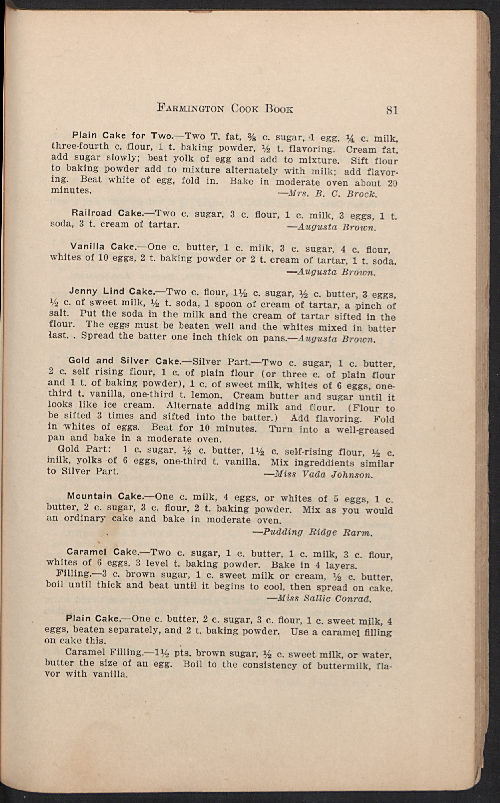 Farmington Cook Book: Right and Ready Recipes