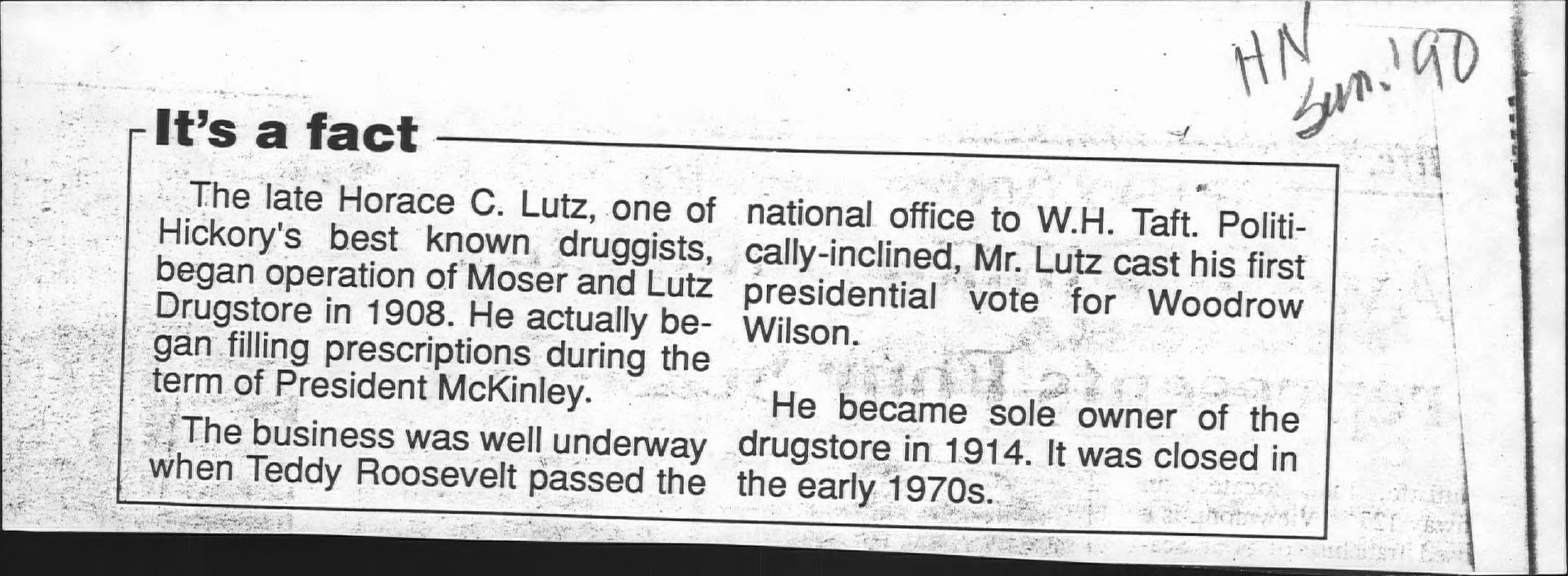 Business: Lutz Drugstore