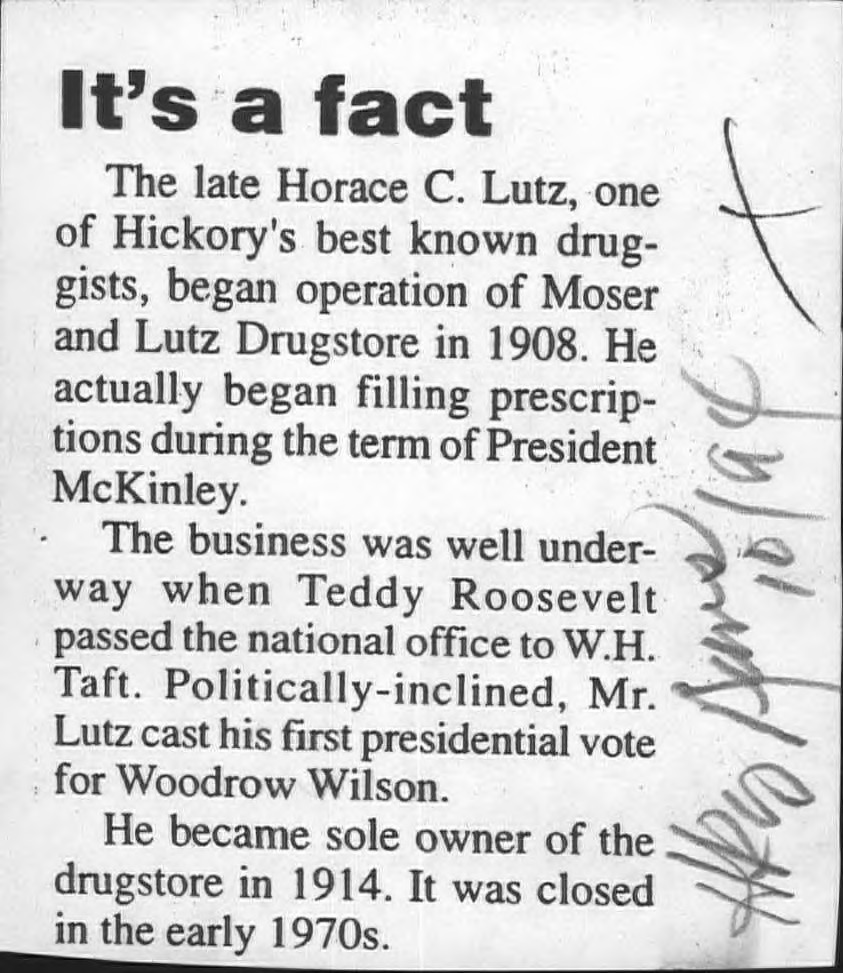 Business: Lutz Drugstore