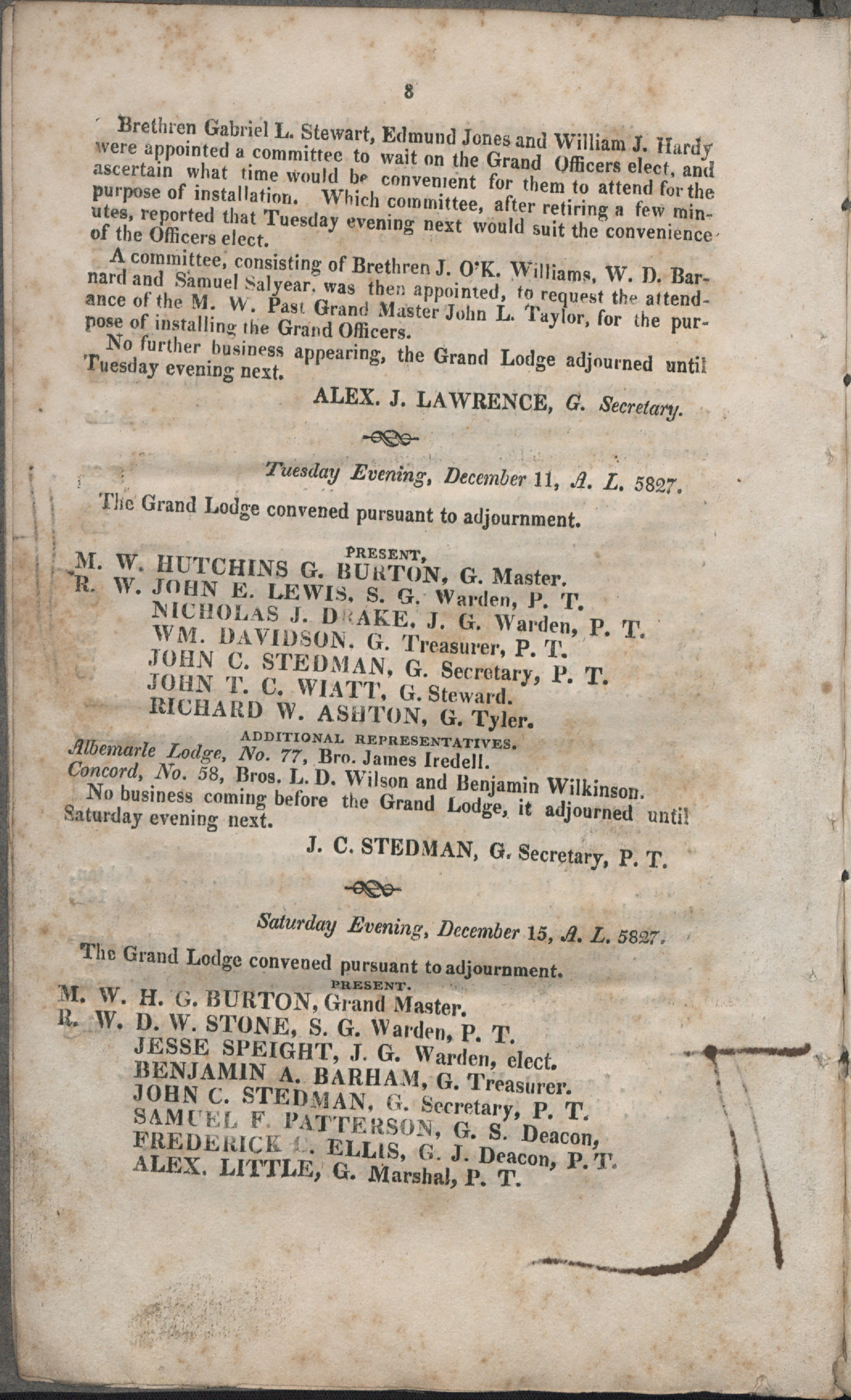 Proceedings of the Grand Lodge of Ancient York Masons of North Carolina ...