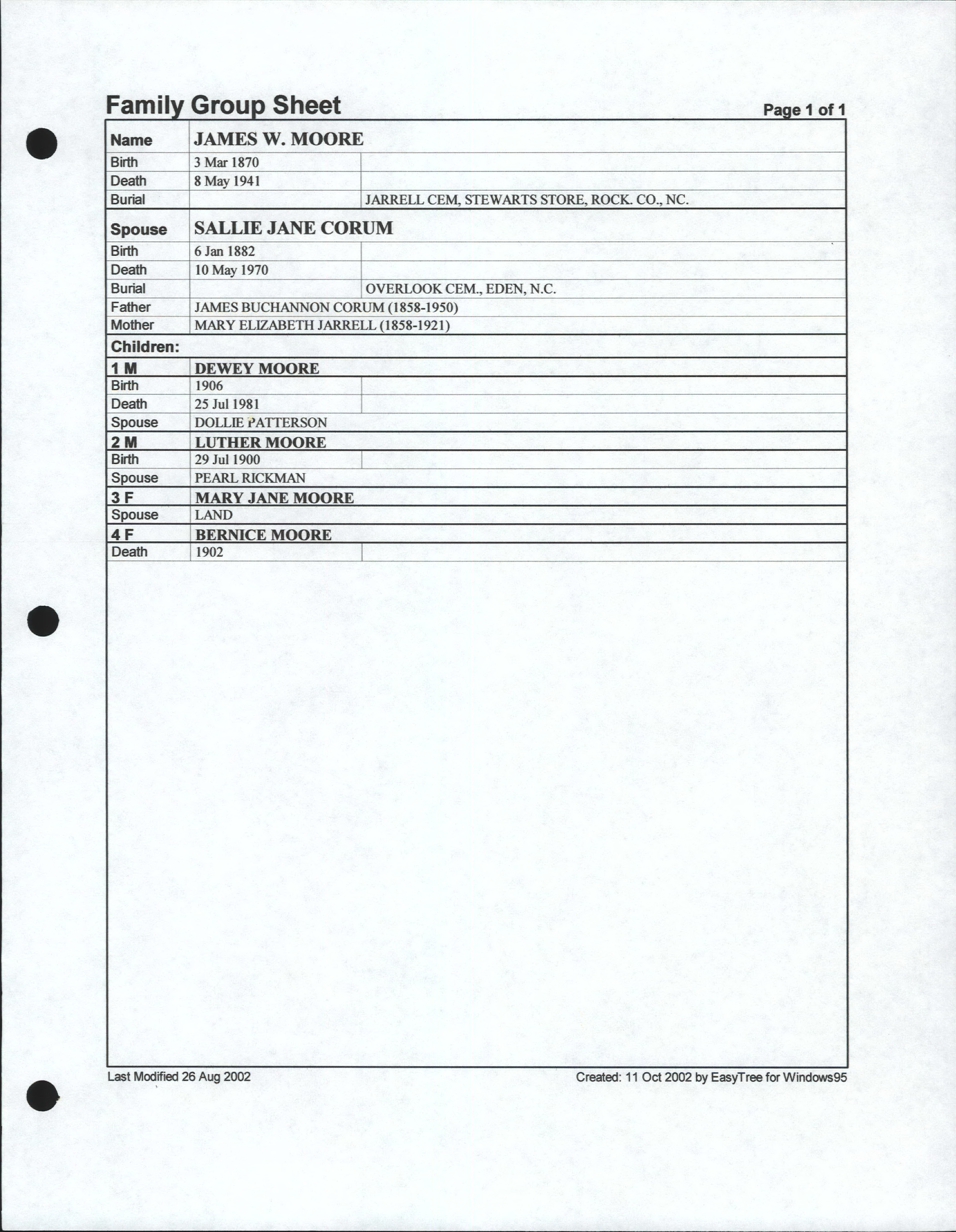 The Jarrell Family, Rockingham County, North Carolina: Colby Jarrell ...