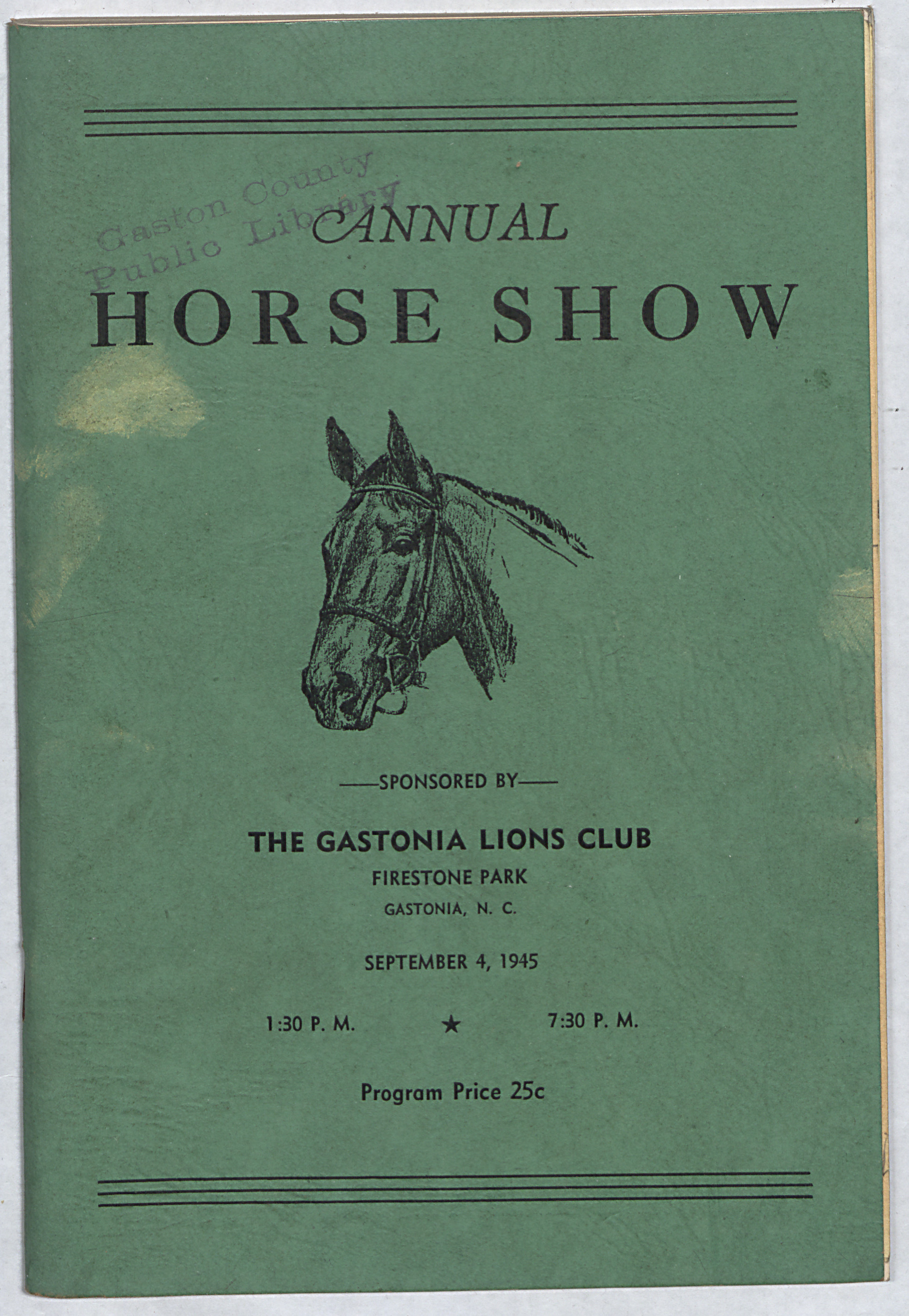 Annual Horse Show Program [1945]