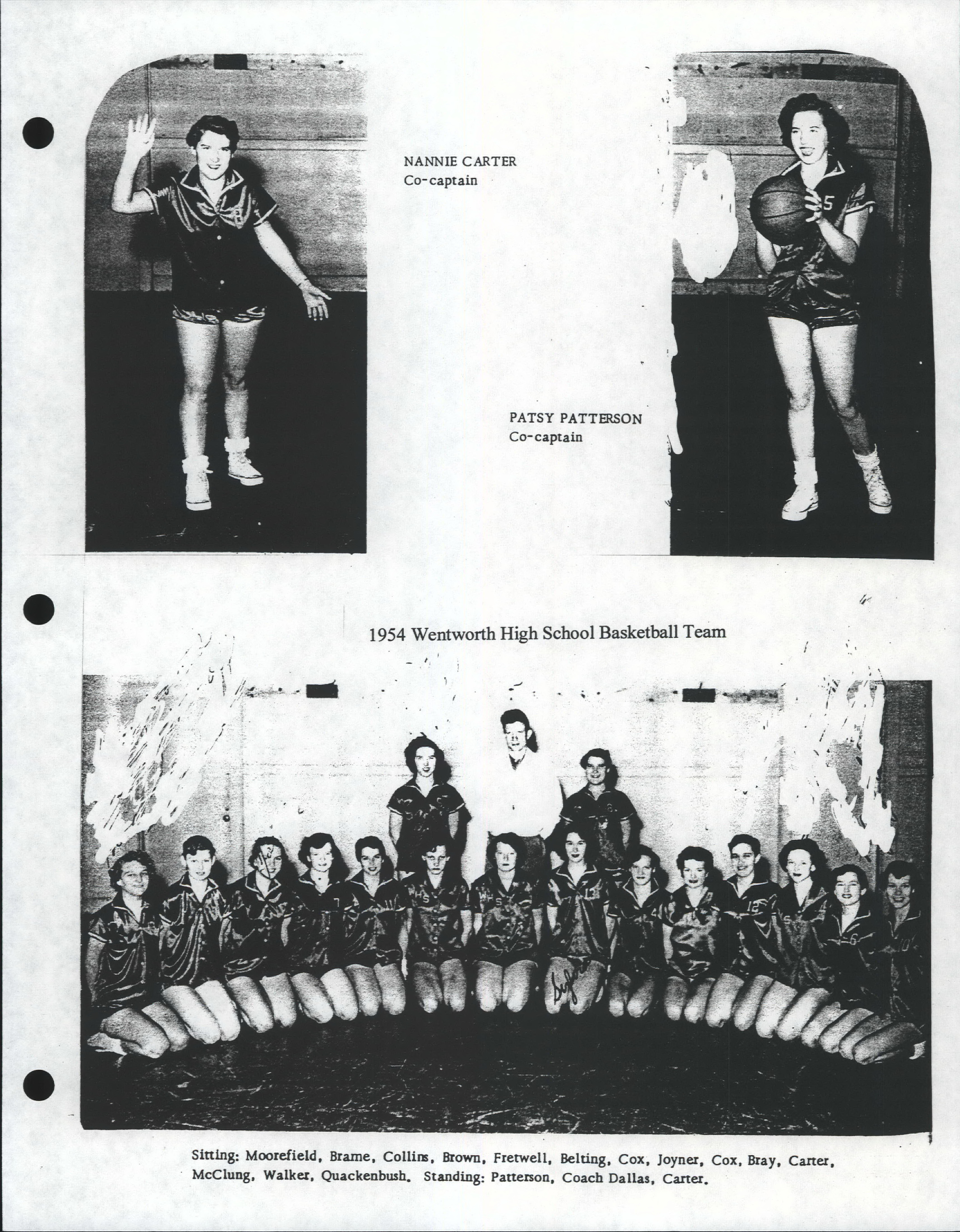 Wentworth High School, 1923-1961, Volume I