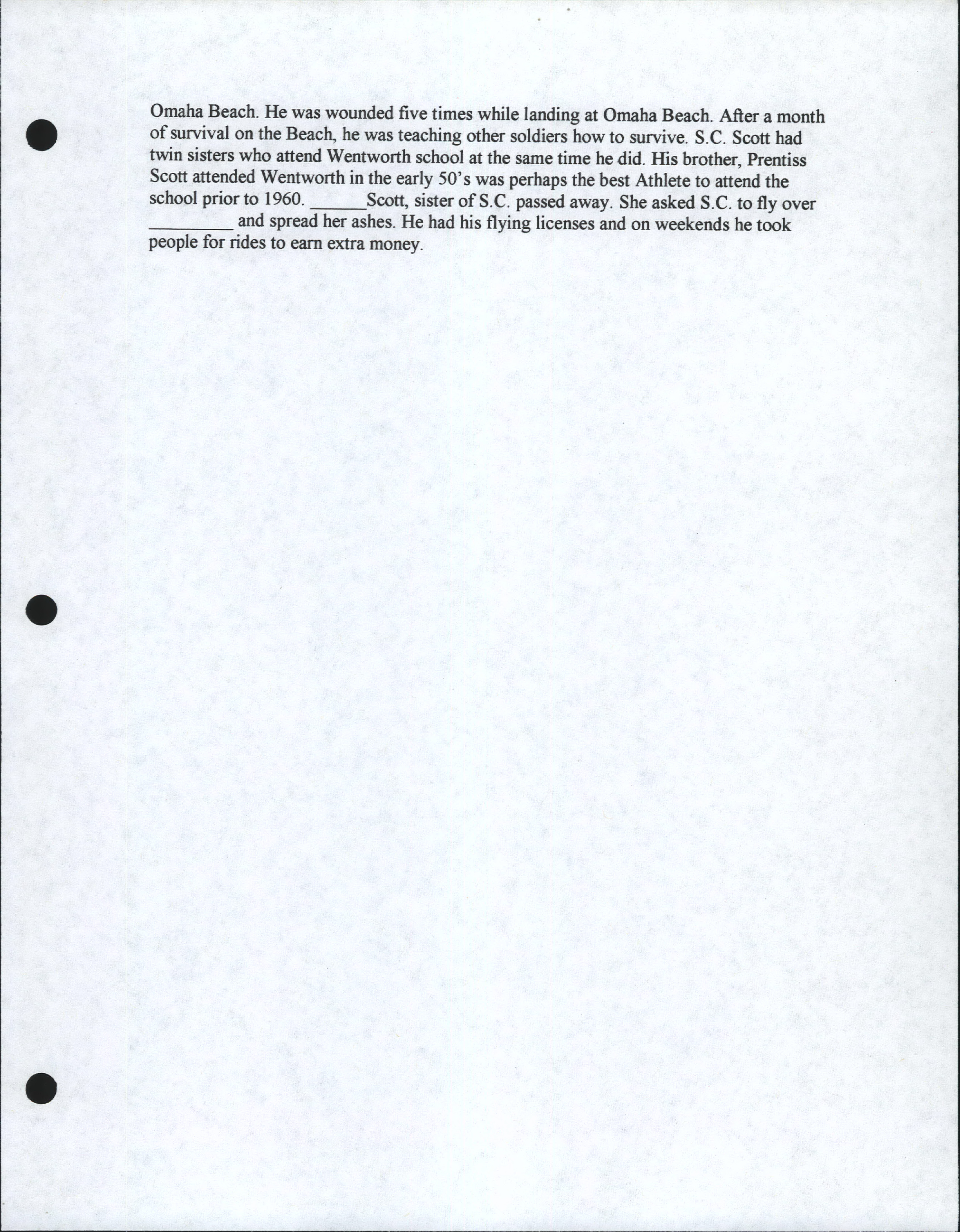 Wentworth High School, 1923-1961, Volume IV