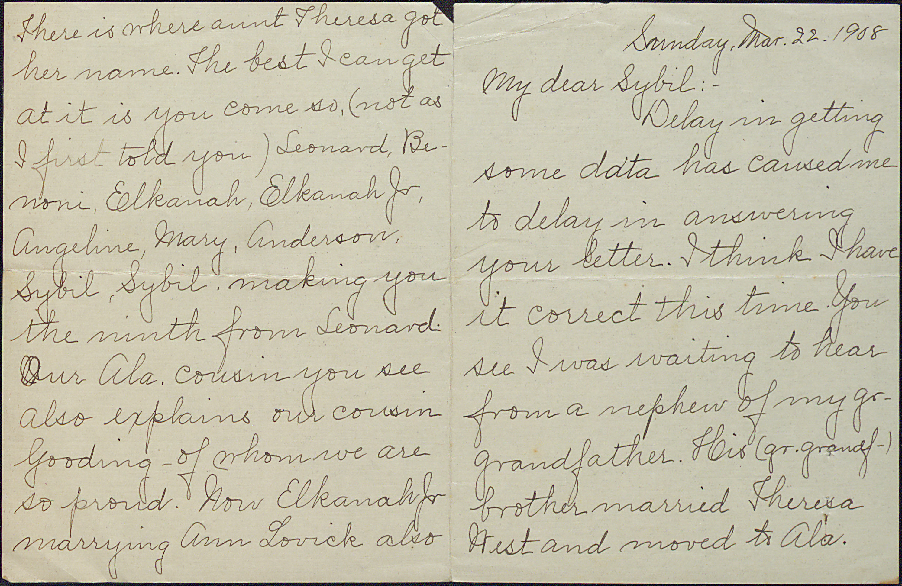 Lovick Family Research Notes, from the Genealogy Files of the Sybil ...