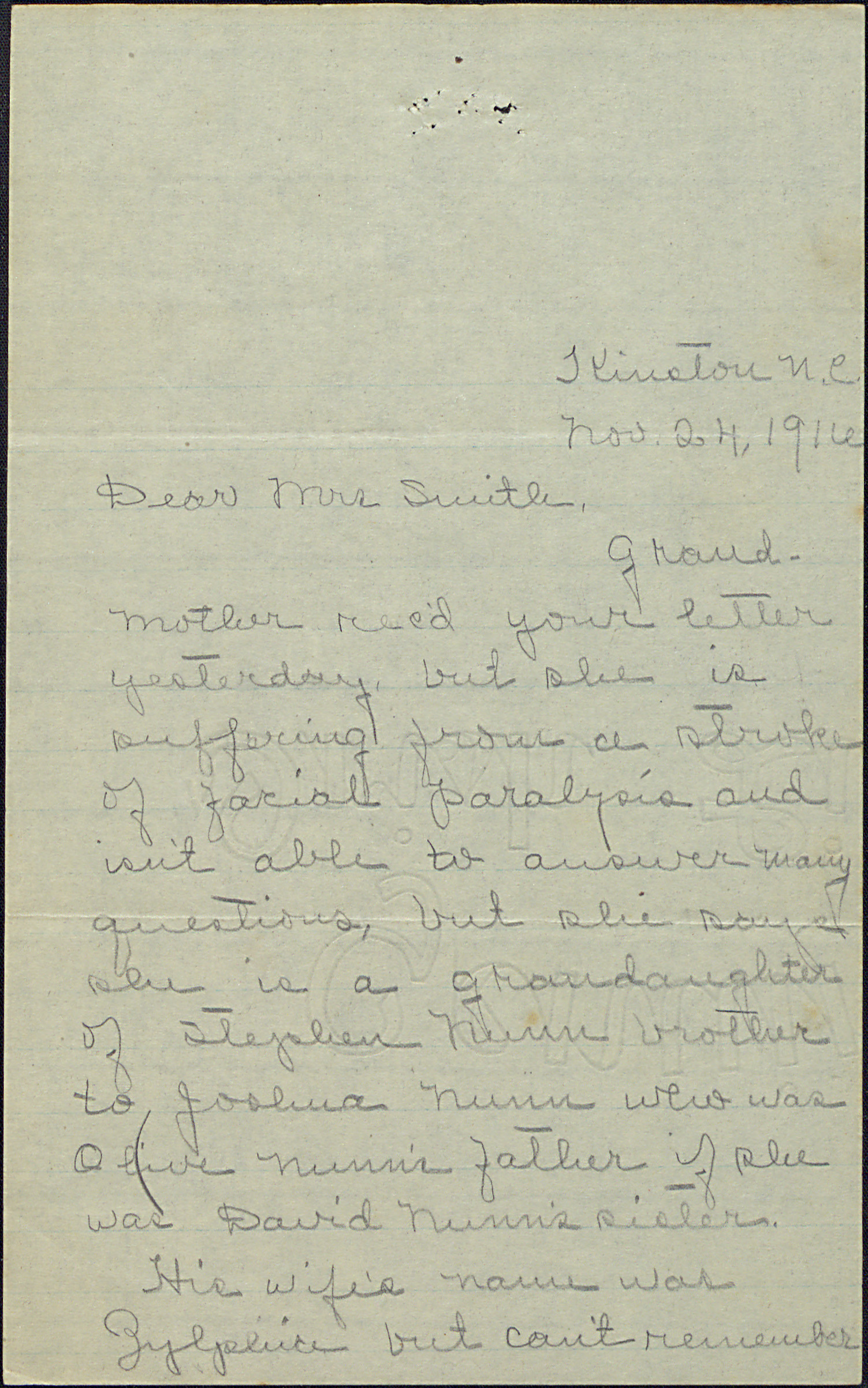 Nunn Family Research Notes, from the Genealogy Files of the Sybil Hyatt ...