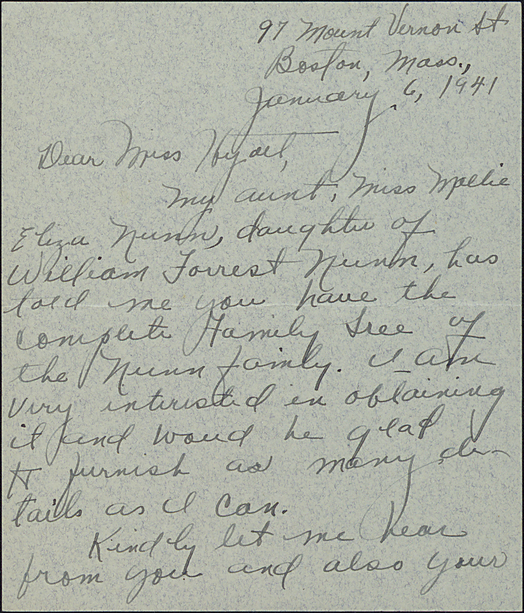 Nunn Family Research Notes, from the Genealogy Files of the Sybil Hyatt ...