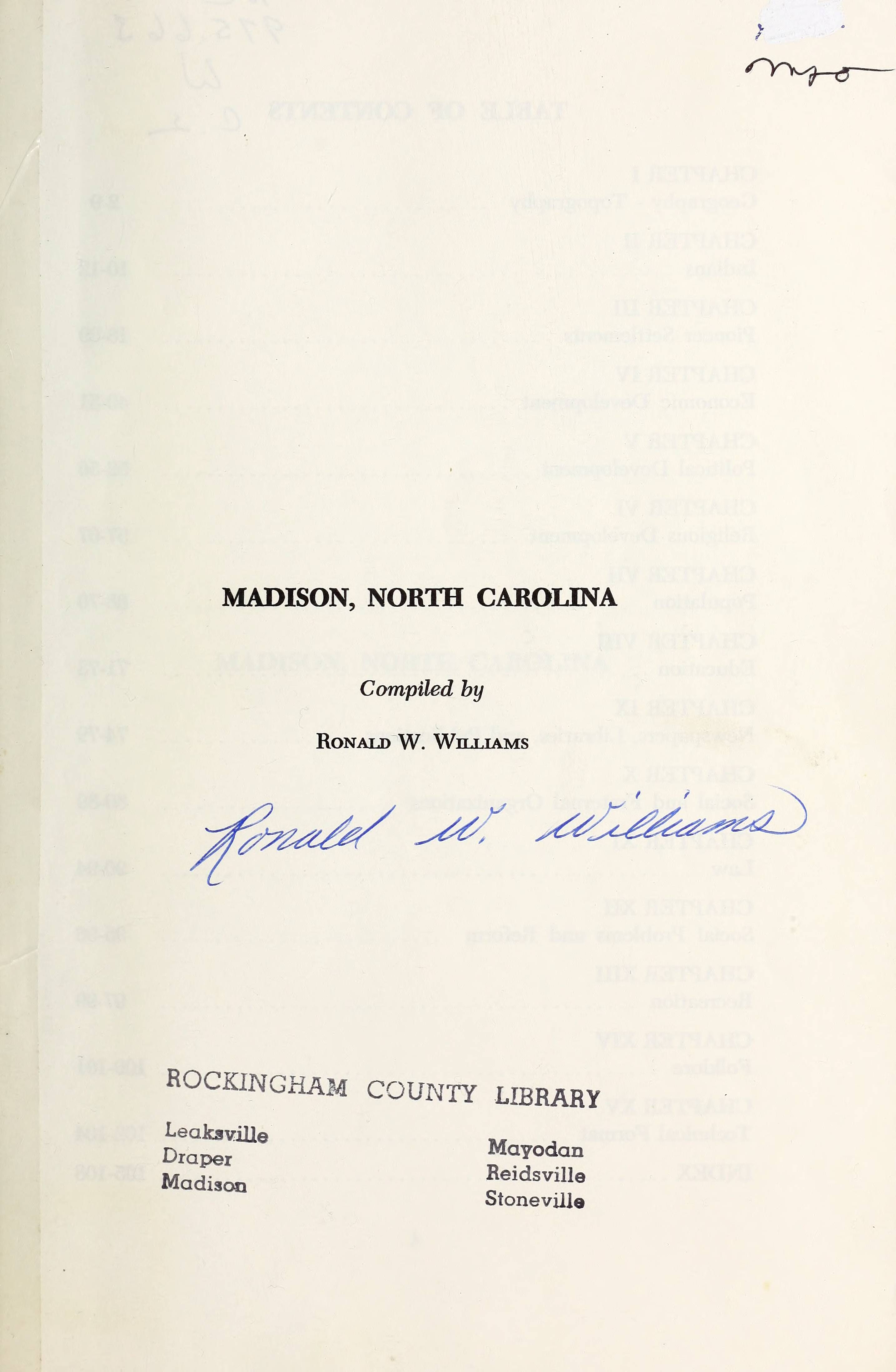 Madison, North Carolina