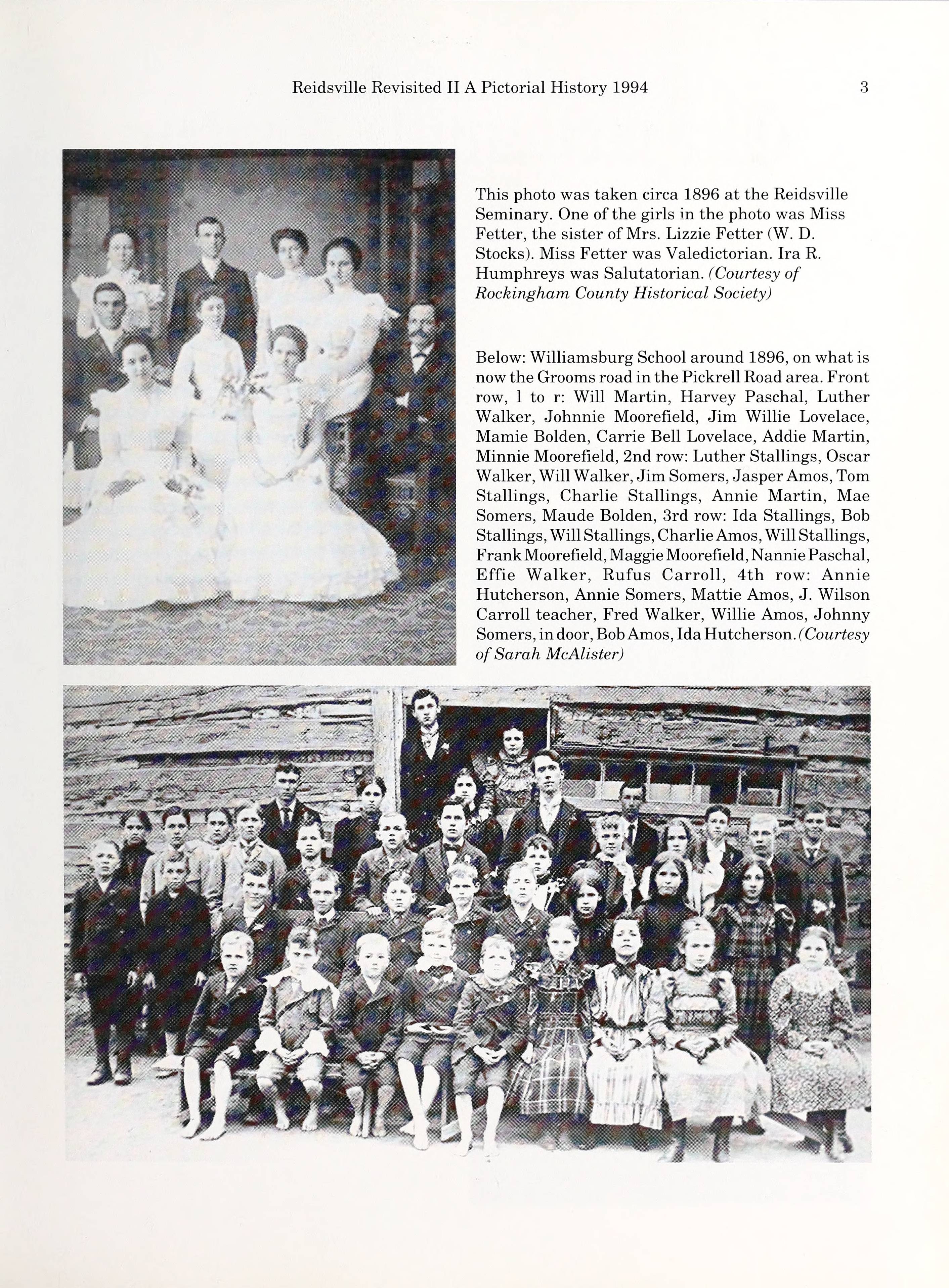 Reidsville Revisited II: A Pictorial History 1994