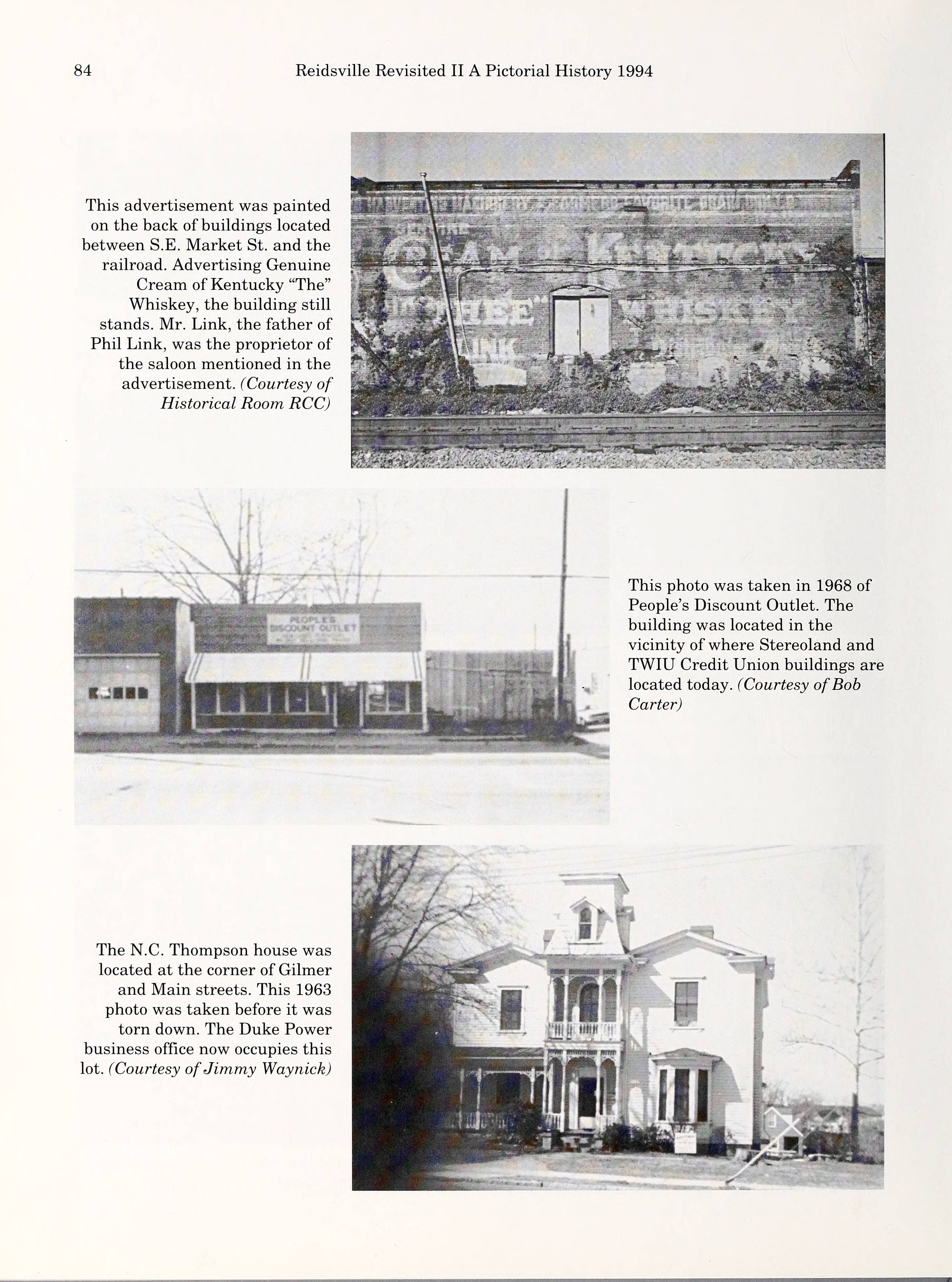 Reidsville Revisited II: A Pictorial History 1994