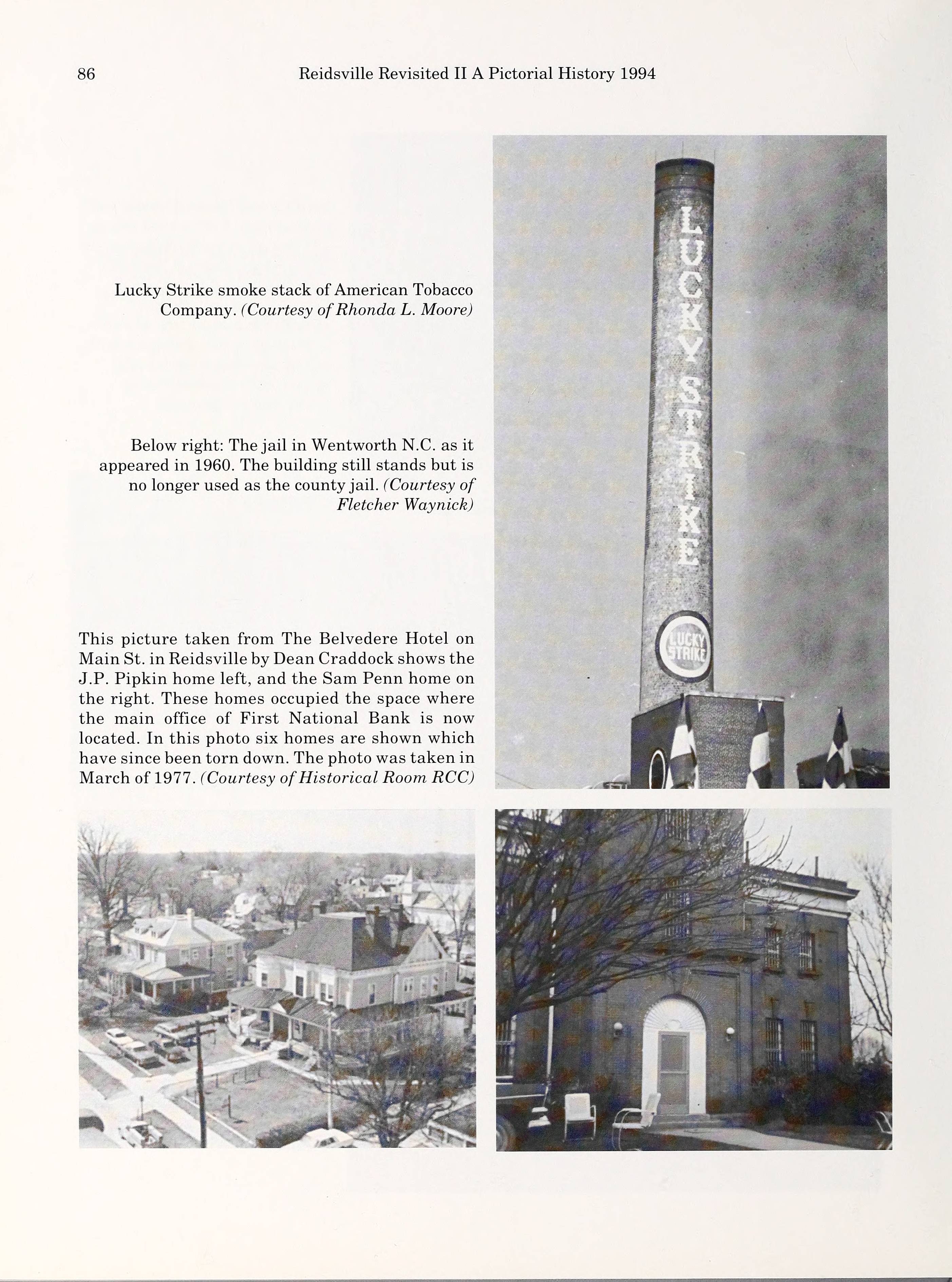 Reidsville Revisited II: A Pictorial History 1994