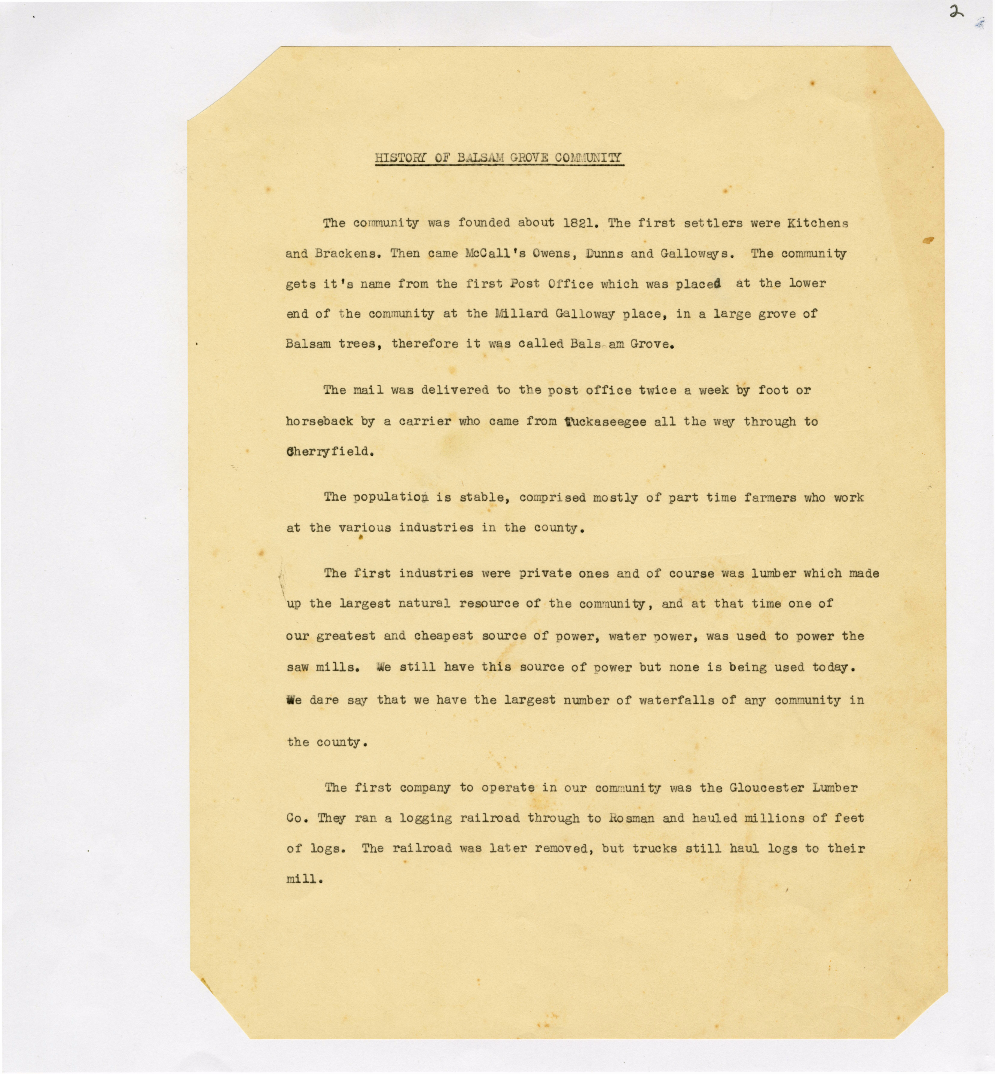 Balsam Grove Community Scrapbook [1954-1962]