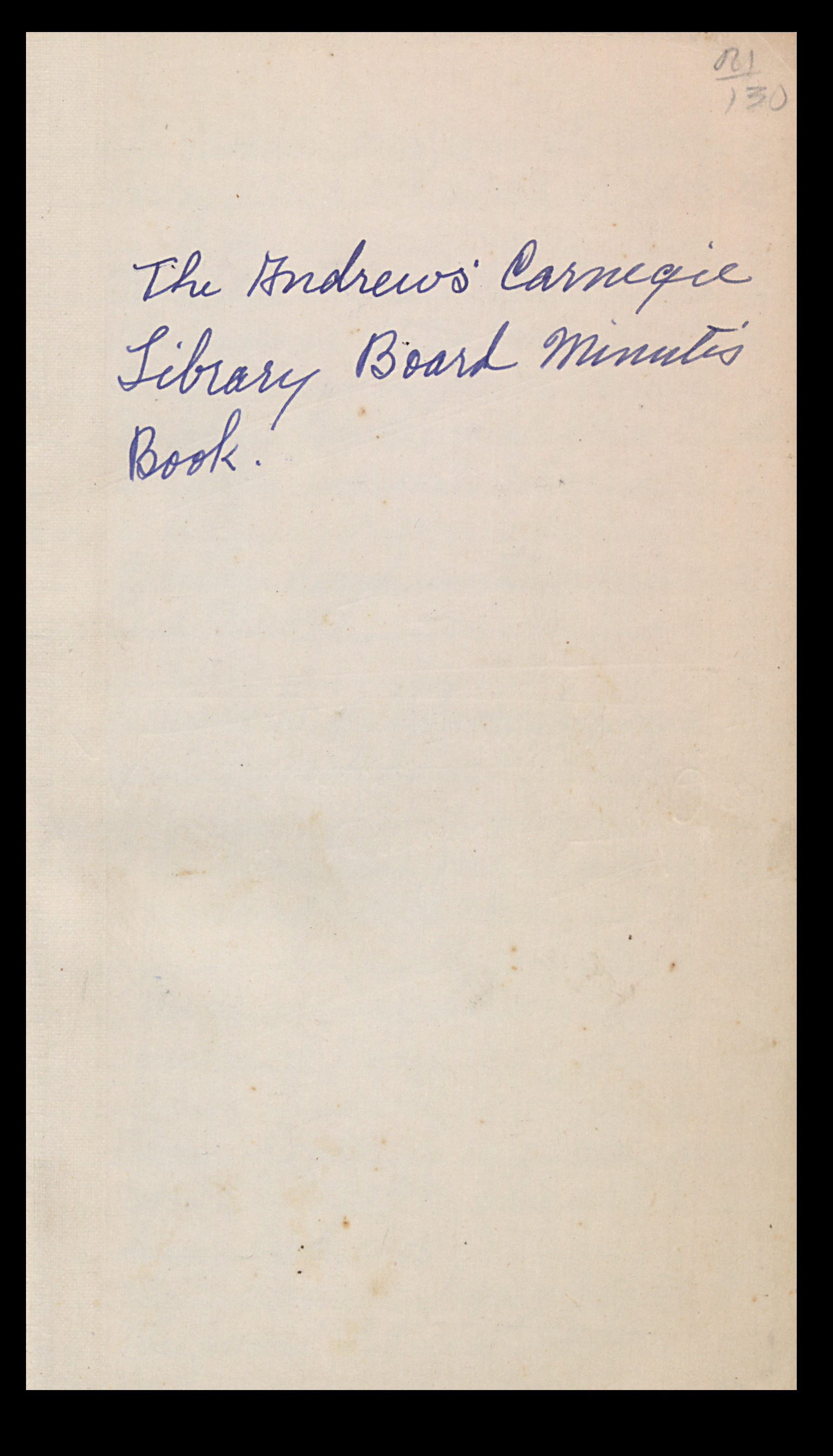 Minutes of the Board of Trustees of the Carnegie Library of Andrews NC ...