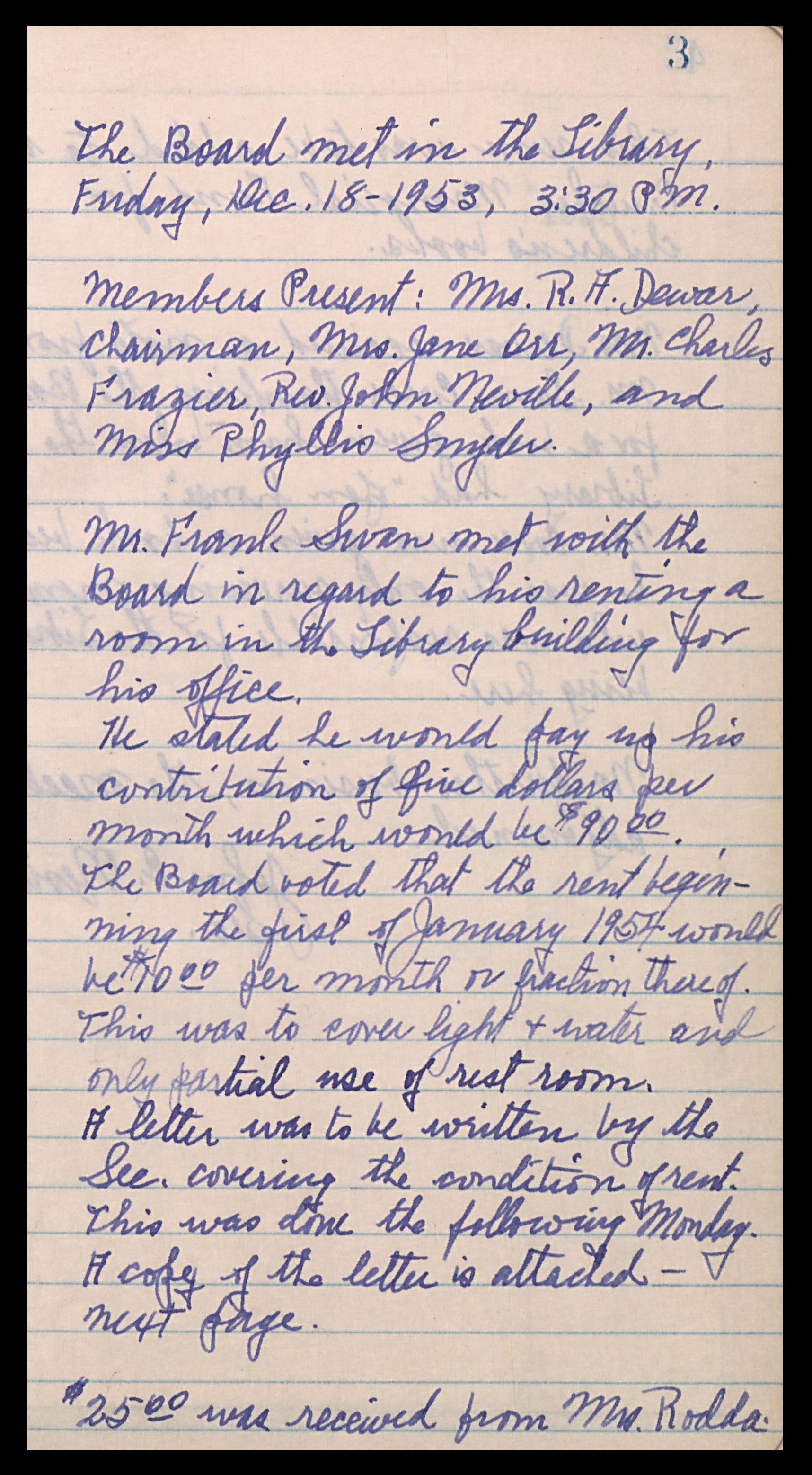 Minutes of the Board of Trustees of the Carnegie Library of Andrews NC ...