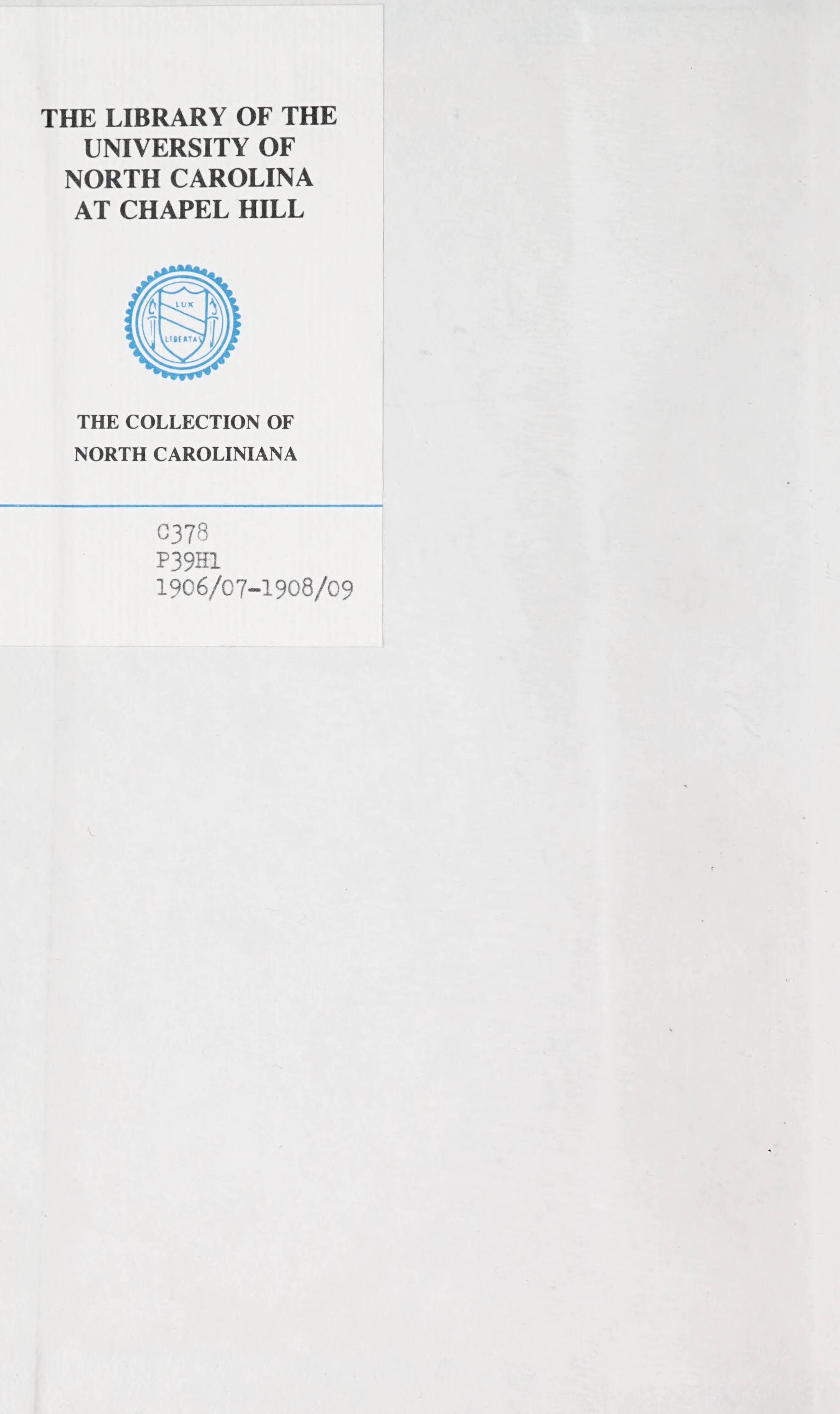 Catalogue of the Croatan Normal School [1906]