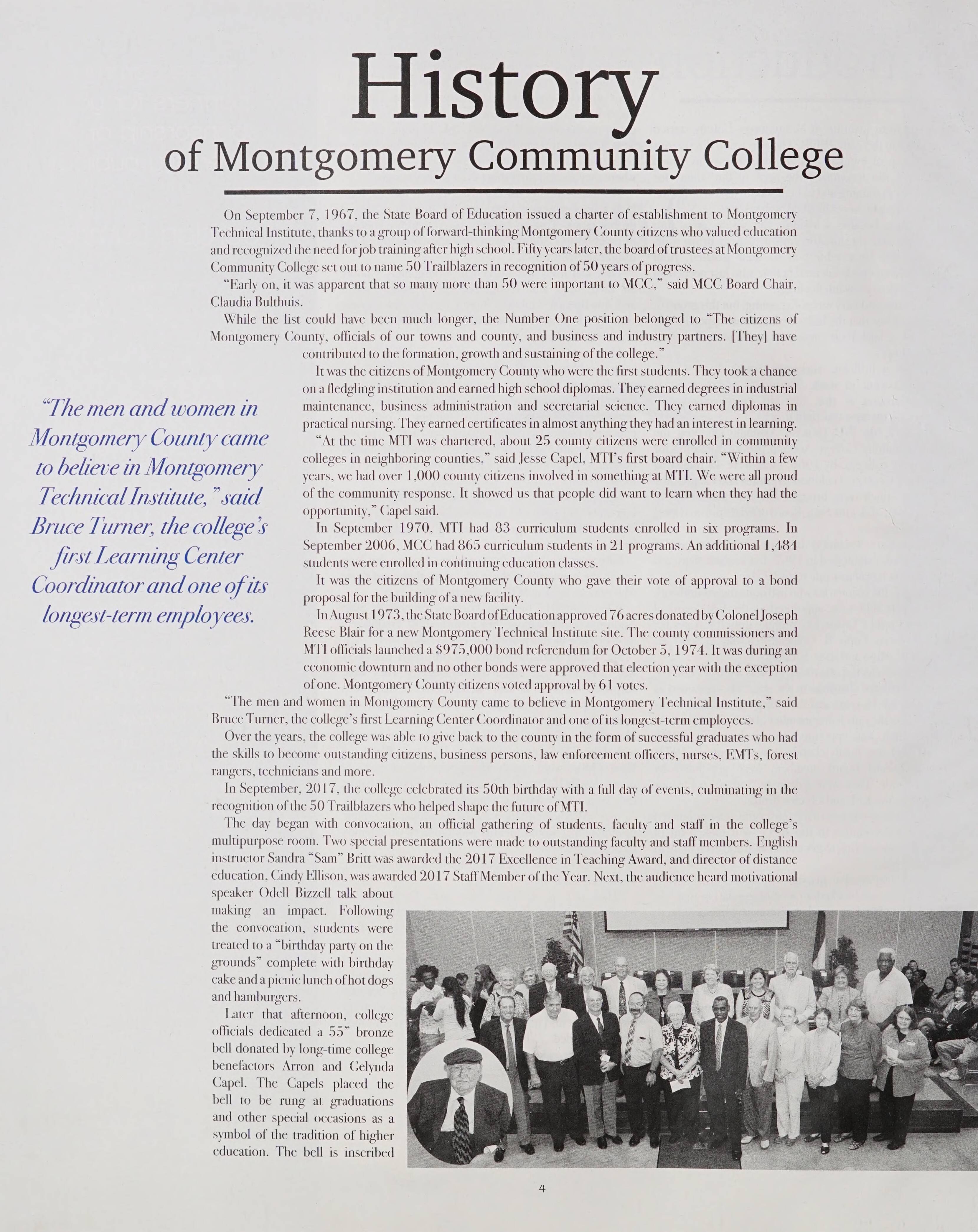 Montgomery Community College: 50 Years of Success