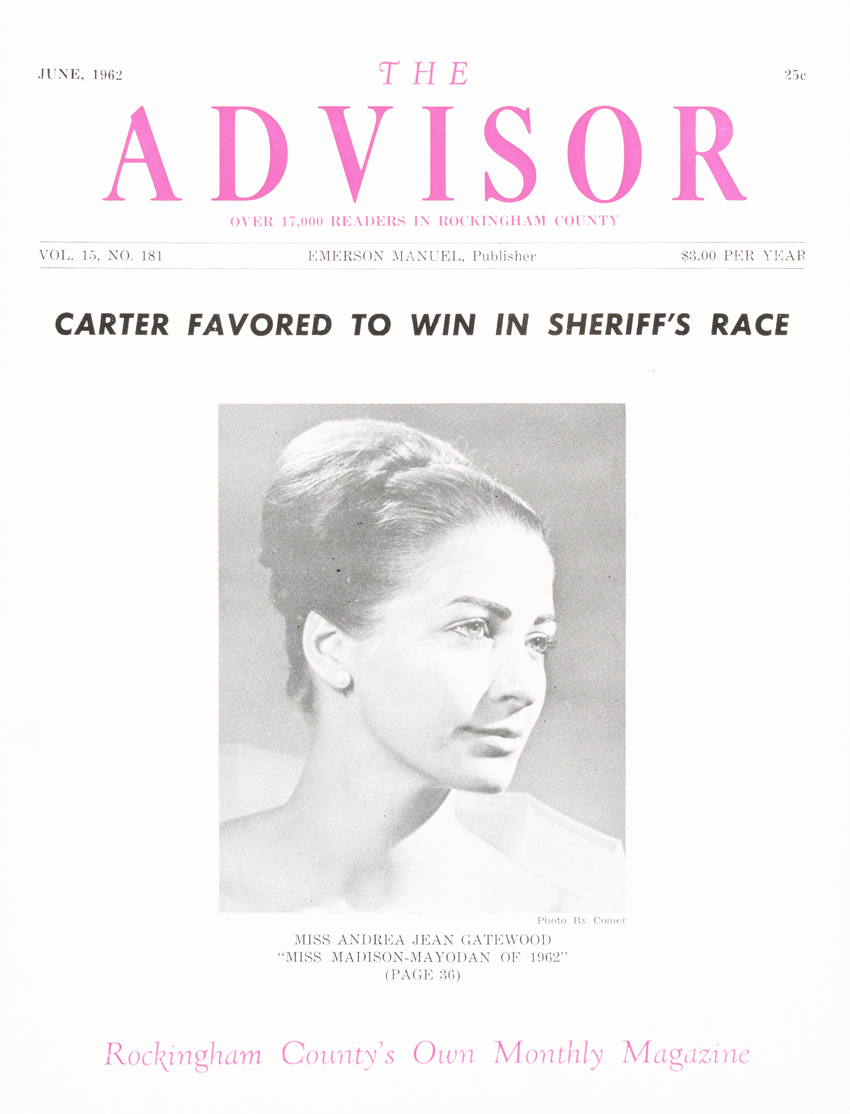 The Advisor: Rockingham County’s Own Monthly Magazine Vol. 15 – No. 181