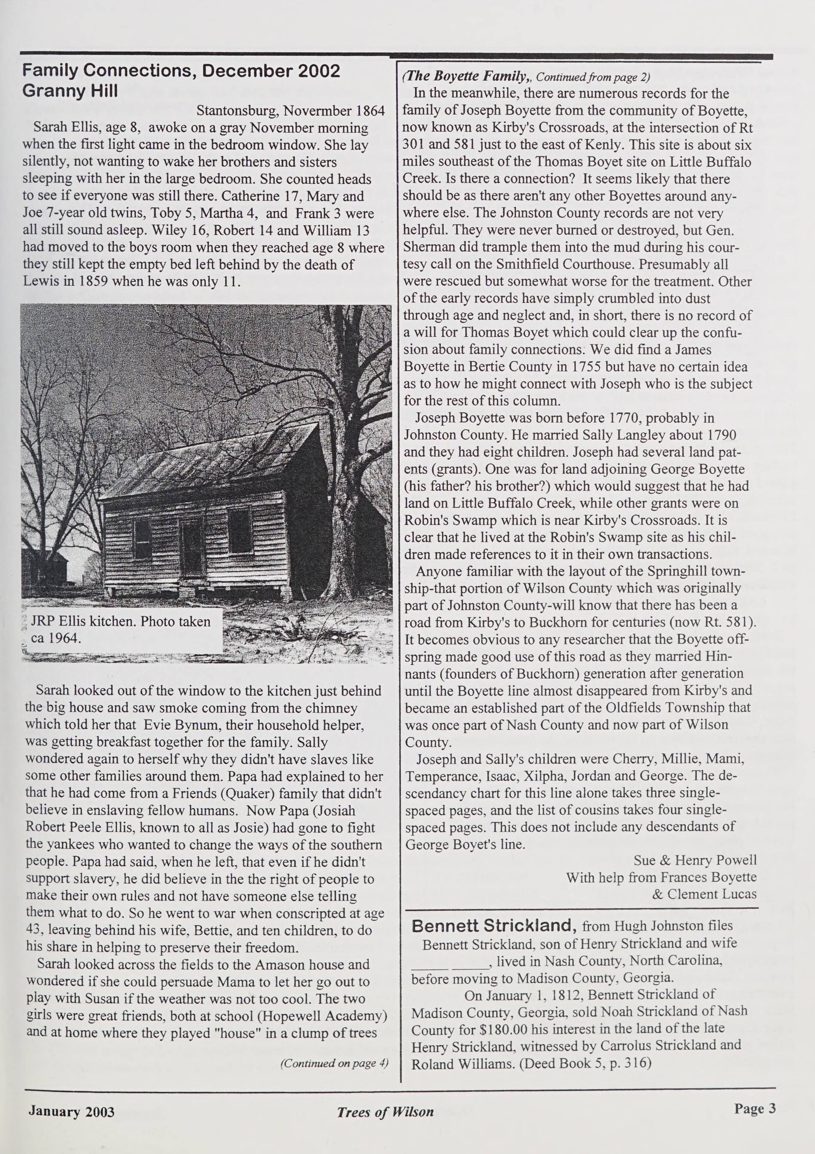 Trees of Wilson: The Newsletter of the Wilson County Genealogical ...