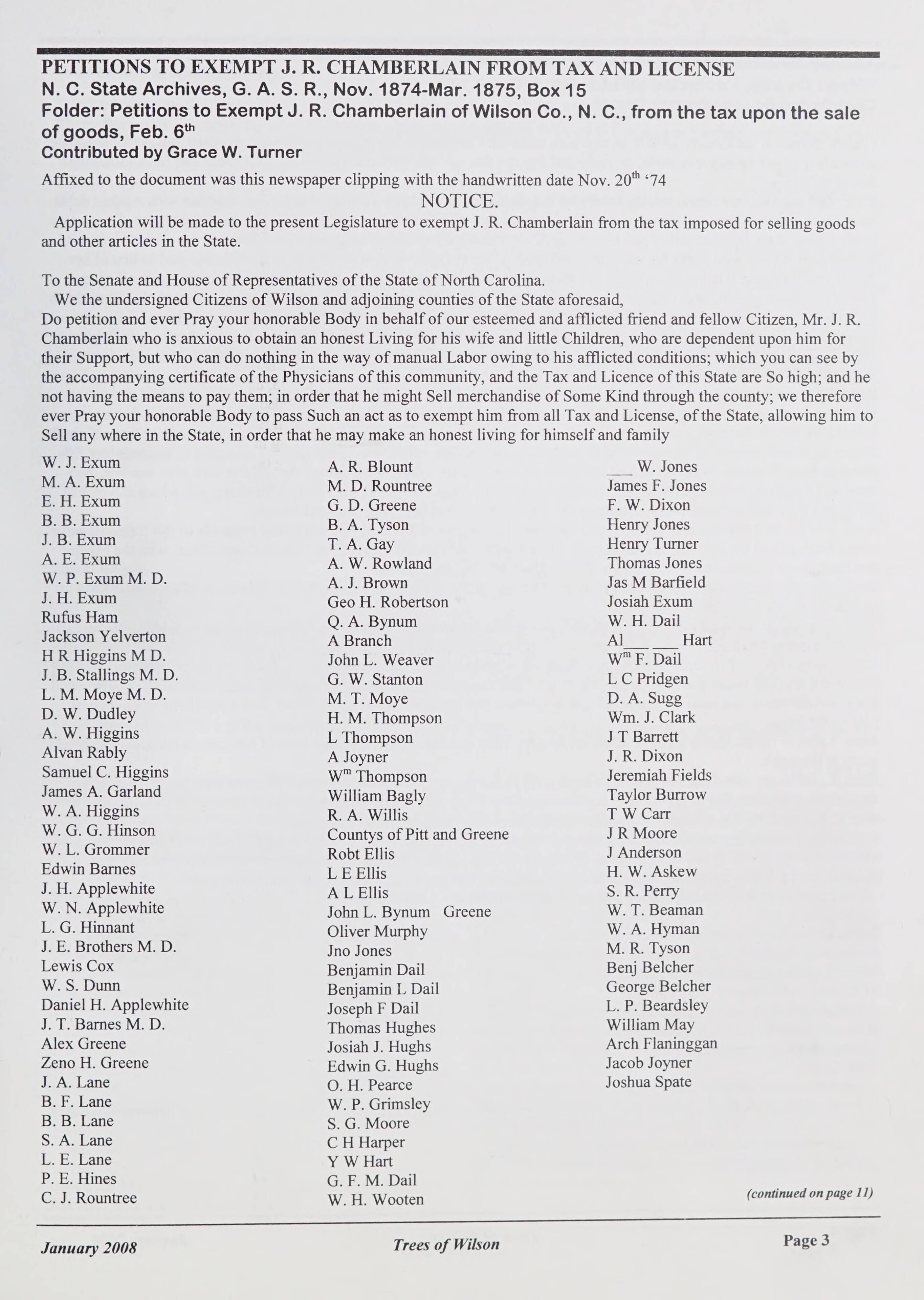 Trees of Wilson: The Newsletter of the Wilson County Genealogical ...