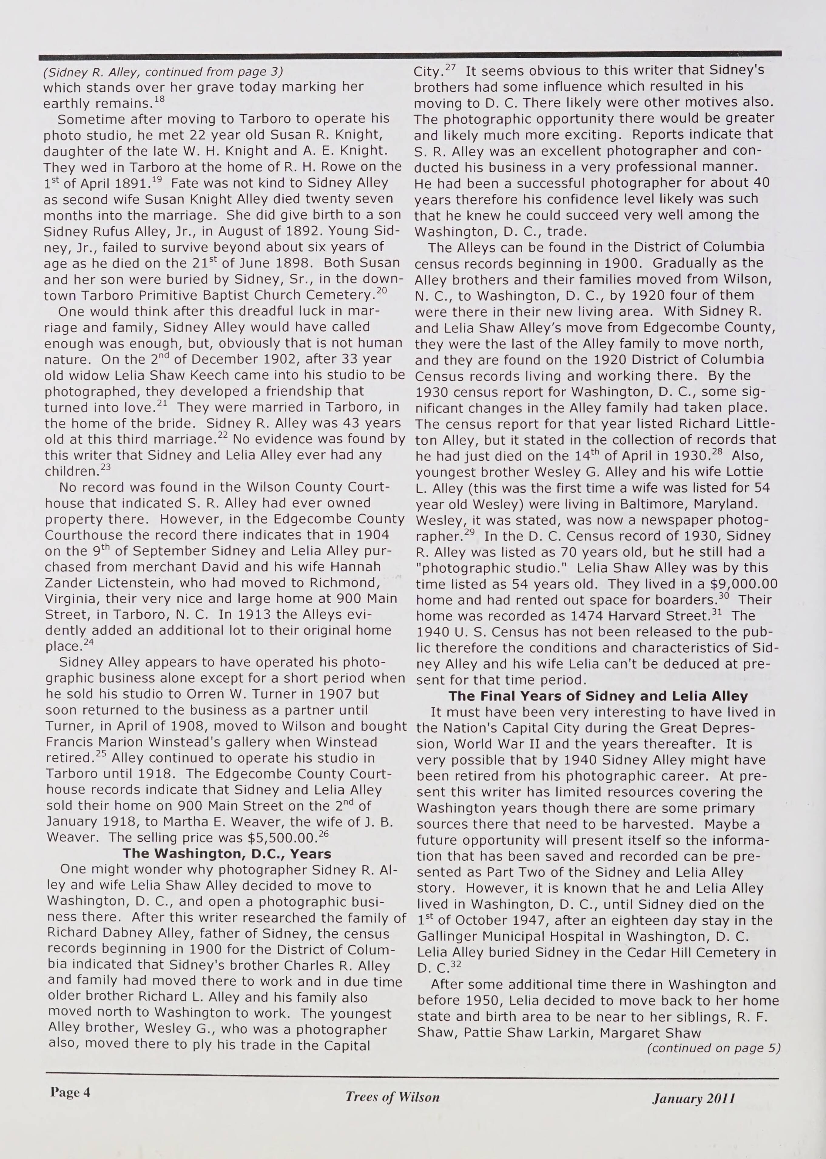 Trees of Wilson: The Newsletter of the Wilson County Genealogical ...