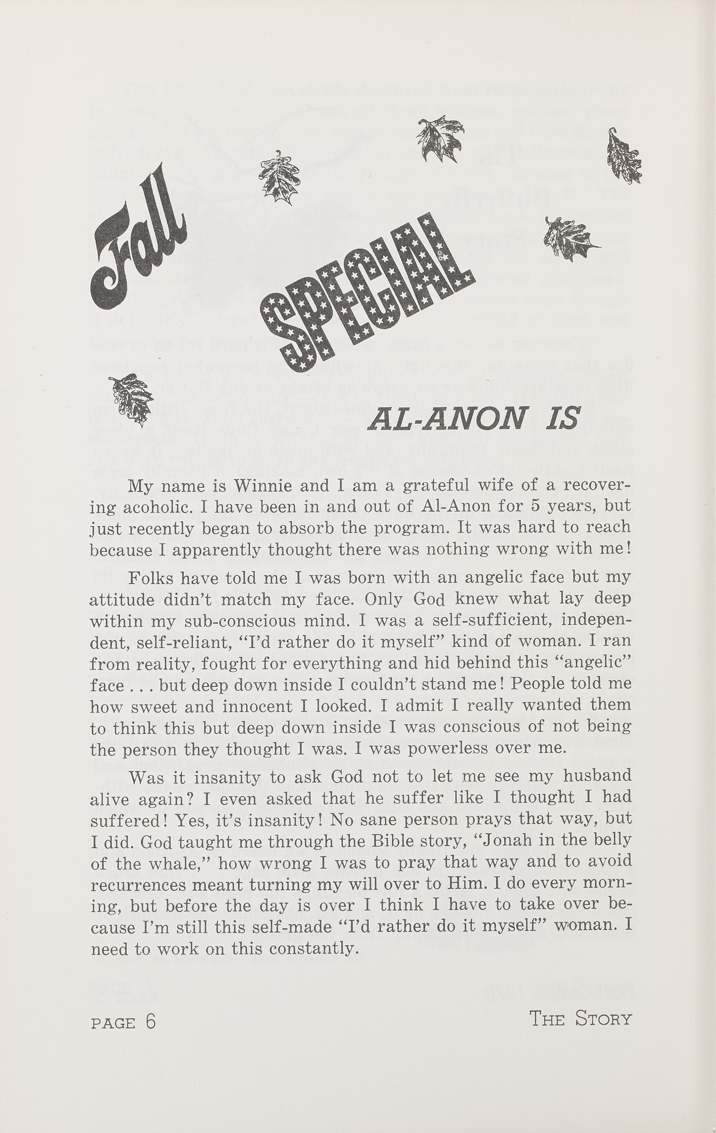 The Story [Fall 1970]