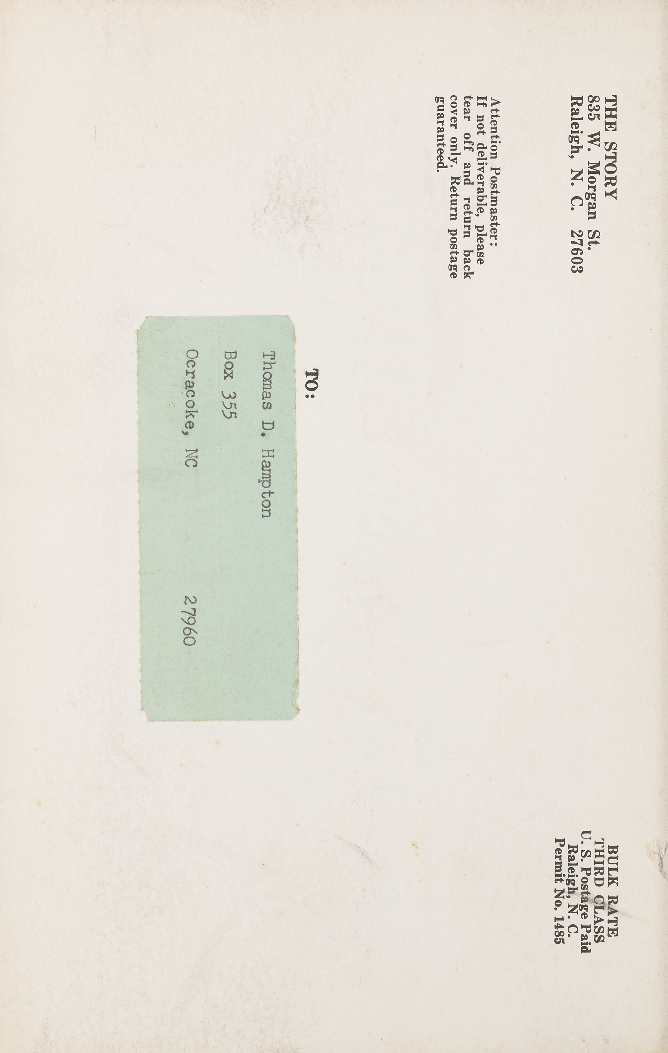 The Story [Spring-Summer 1981]