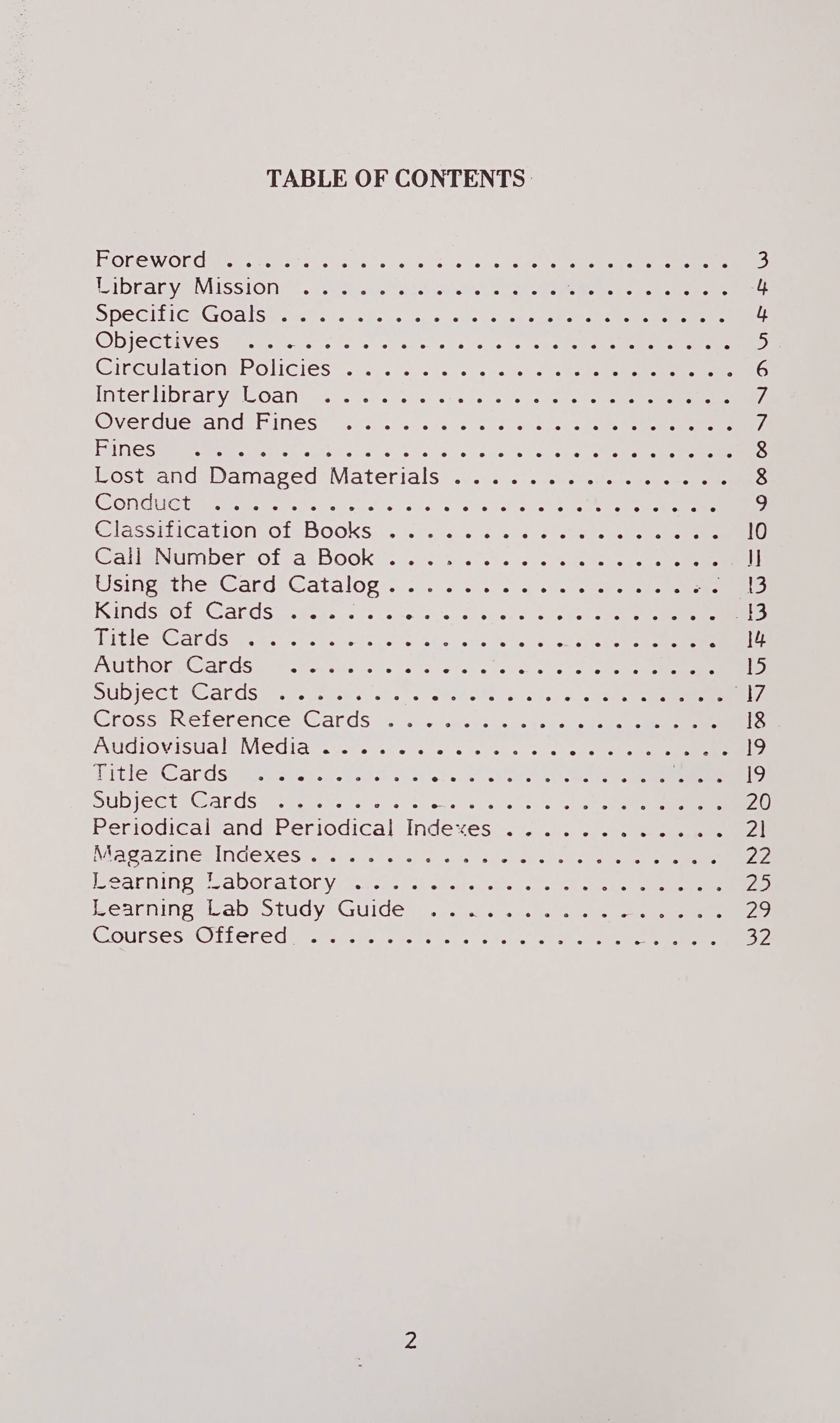 Roanoke-Chowan Technical College Learning Resources Center Handbook