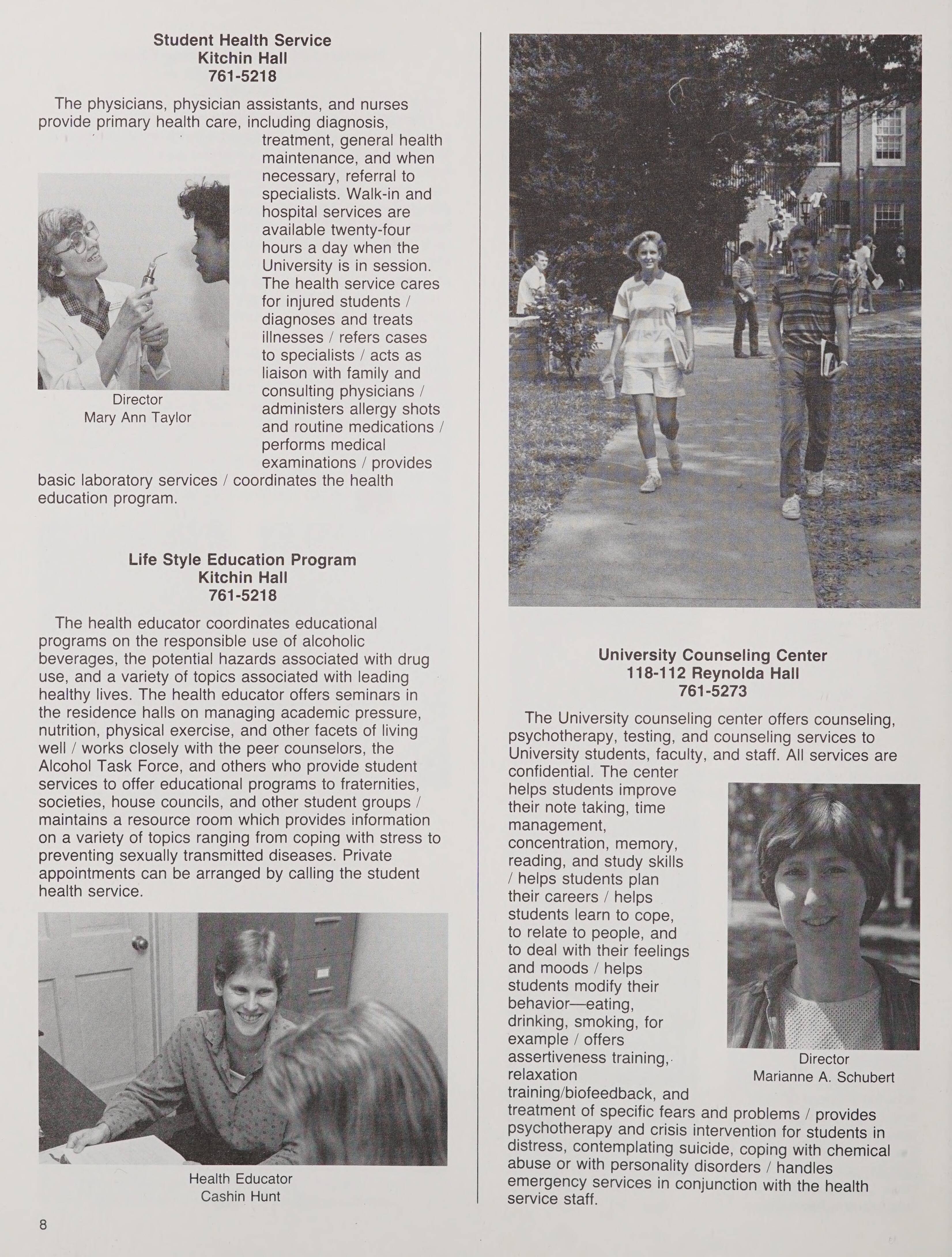 Wake Forest University Student Handbook [1987-1988]