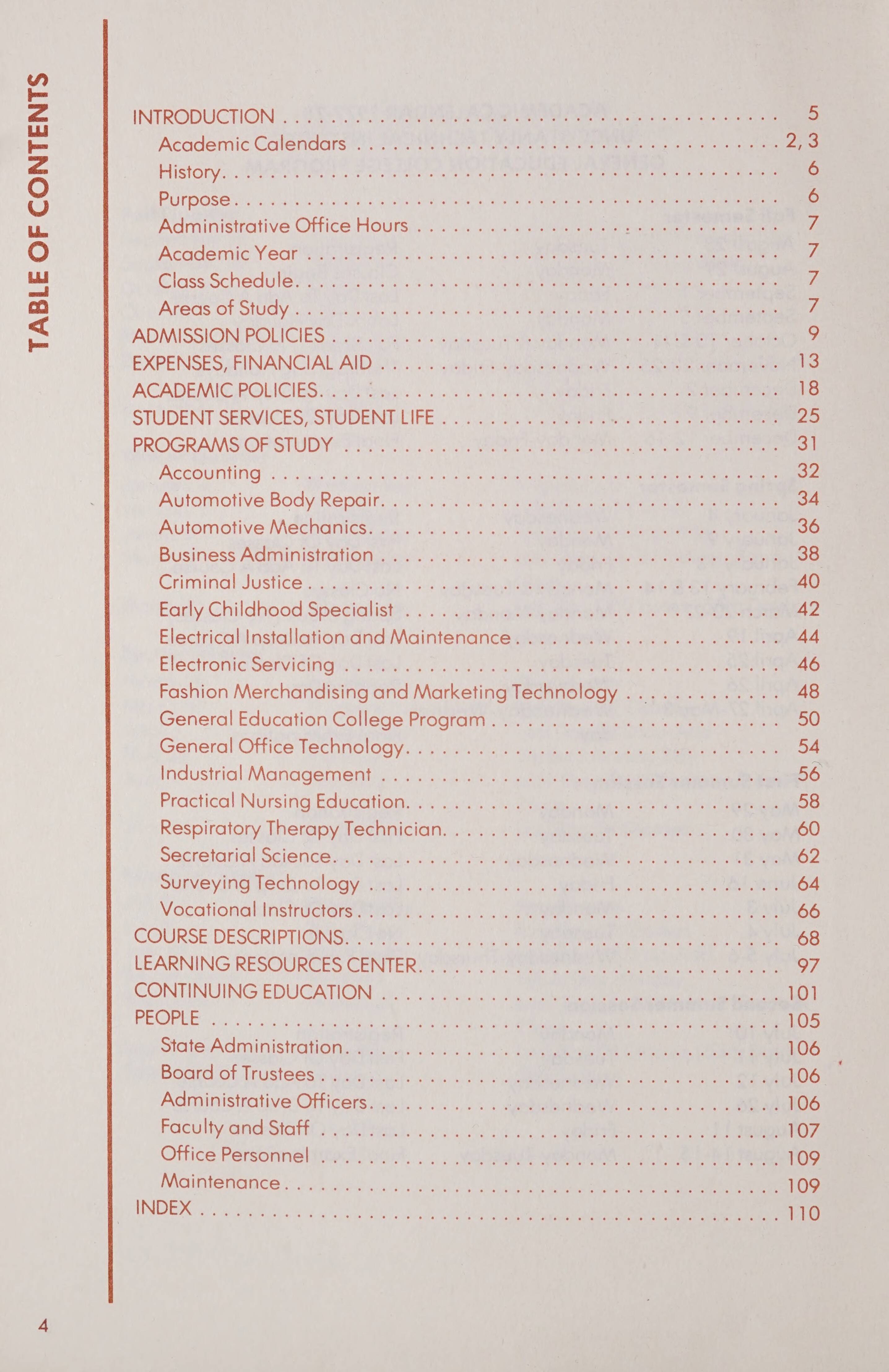 Stanly Technical Institute Catalog [1977-1978]