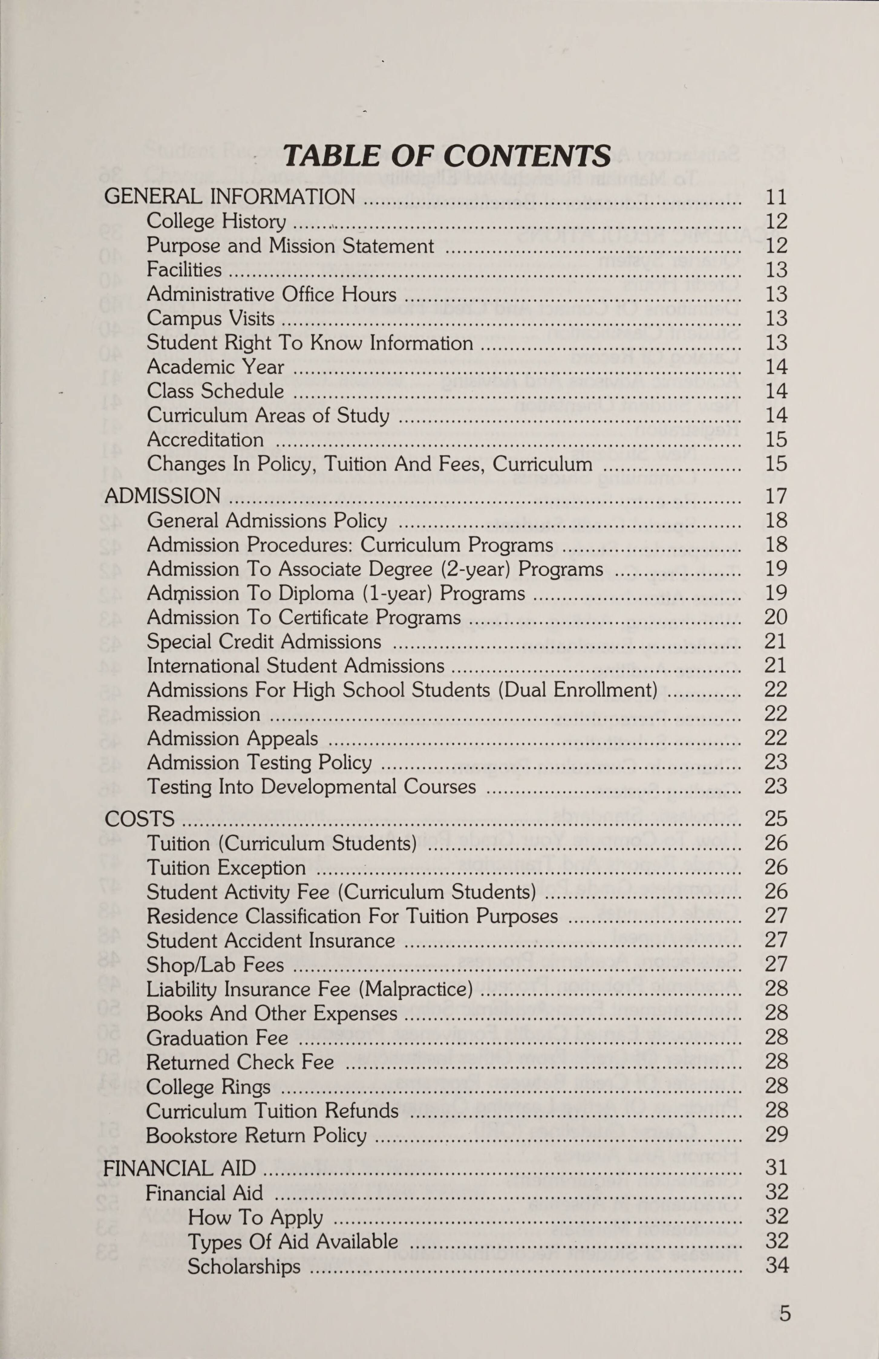 Stanly Community College Catalog [1994-1995]
