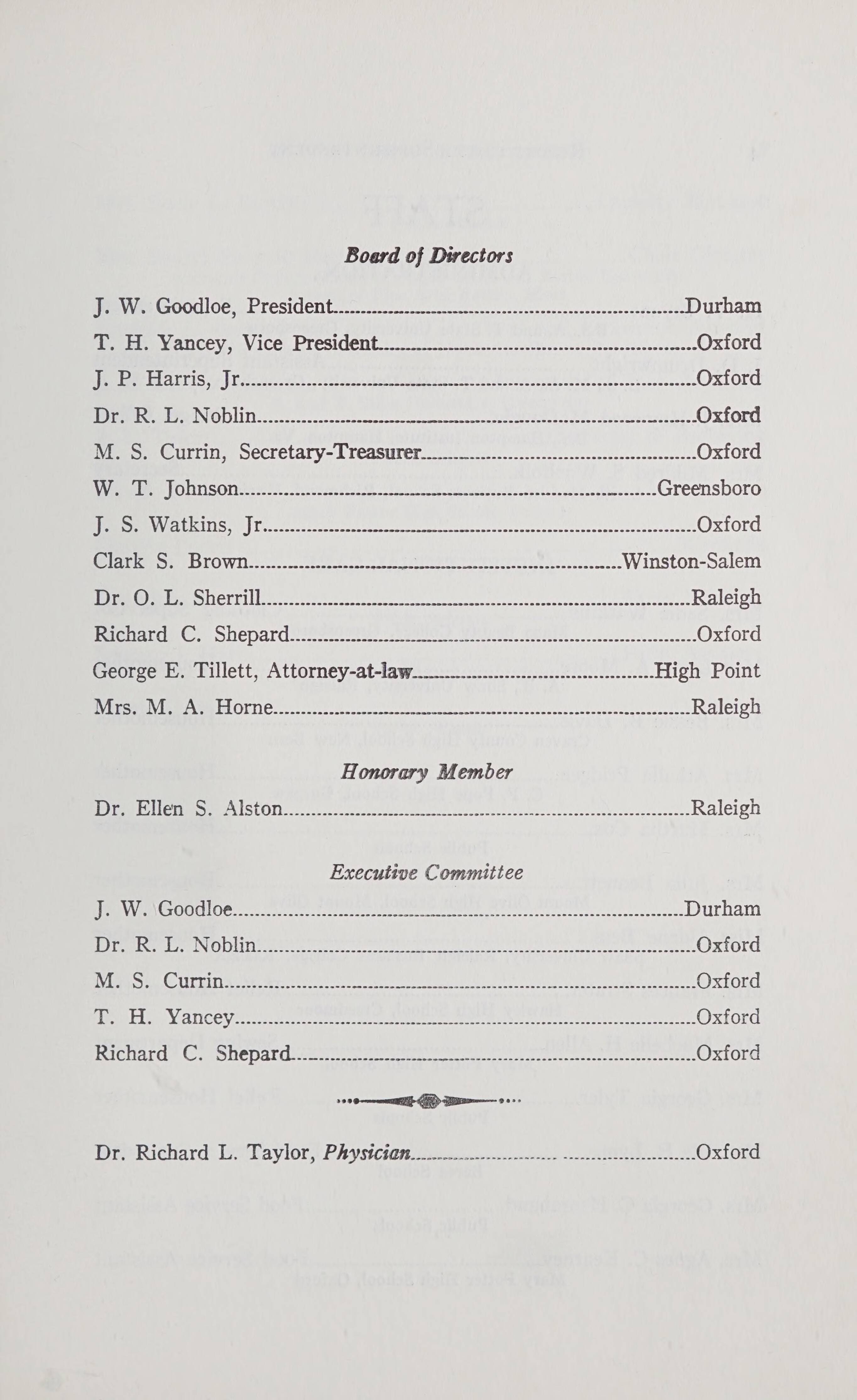 The Central Orphanage of North Carolina Report to The Board of ...