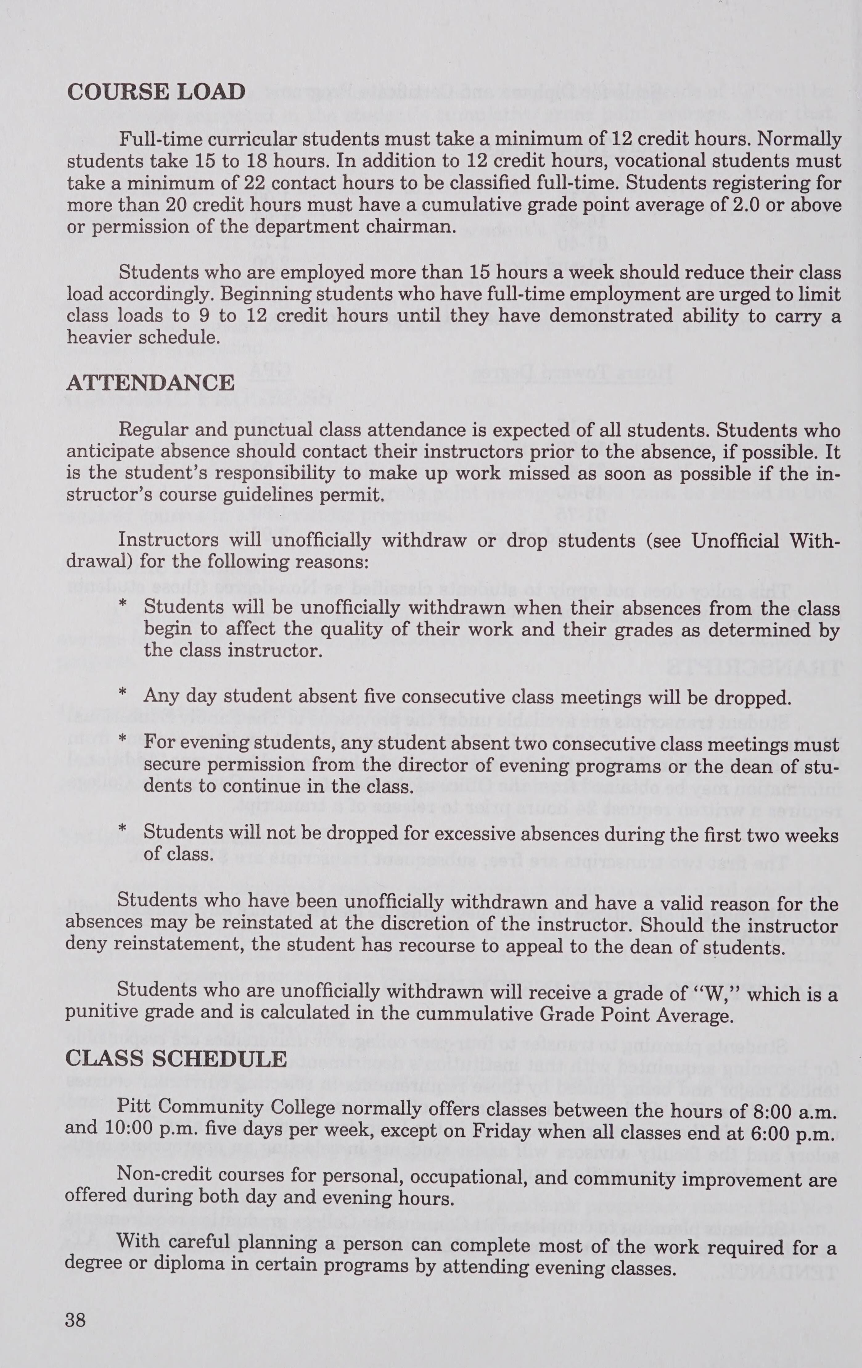 Pitt Community College General Catalog [1992-1993]