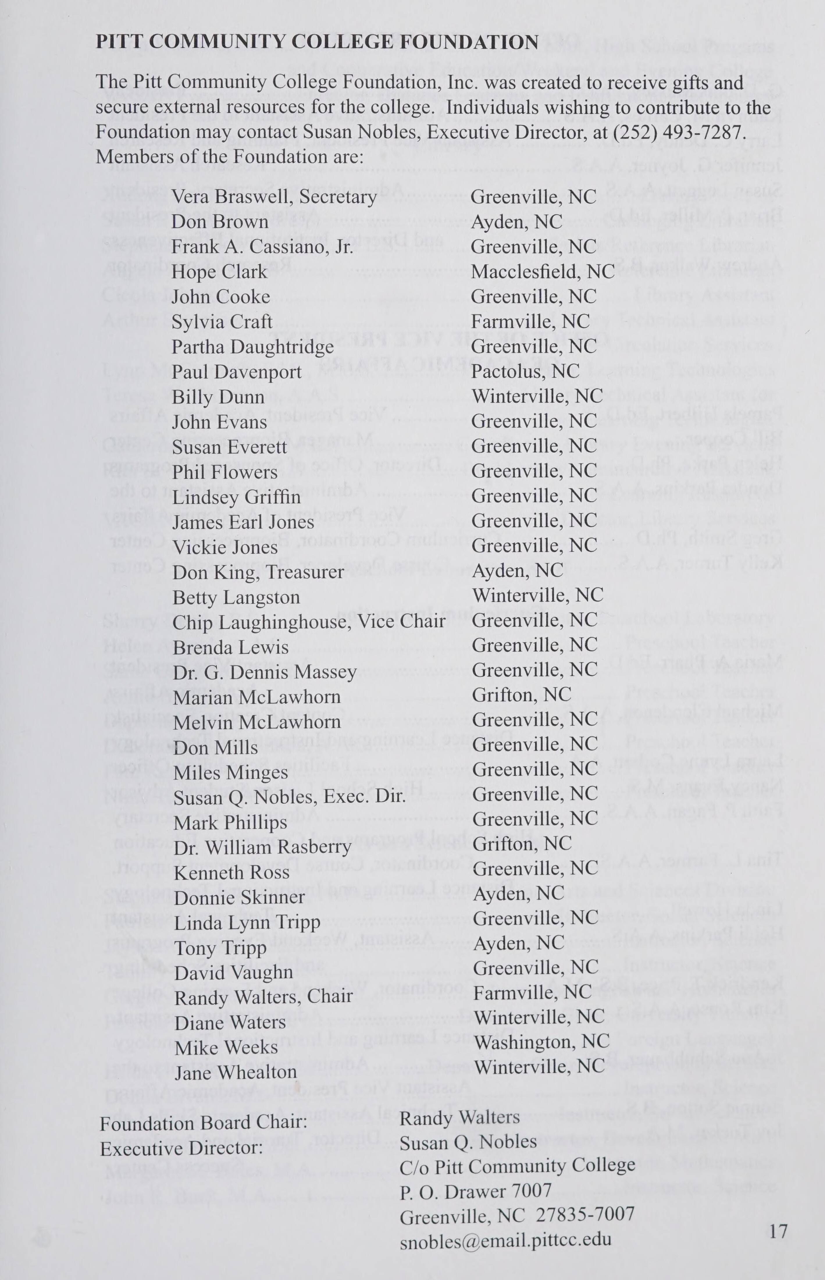 Pitt Community College General Catalog [2012-2013]