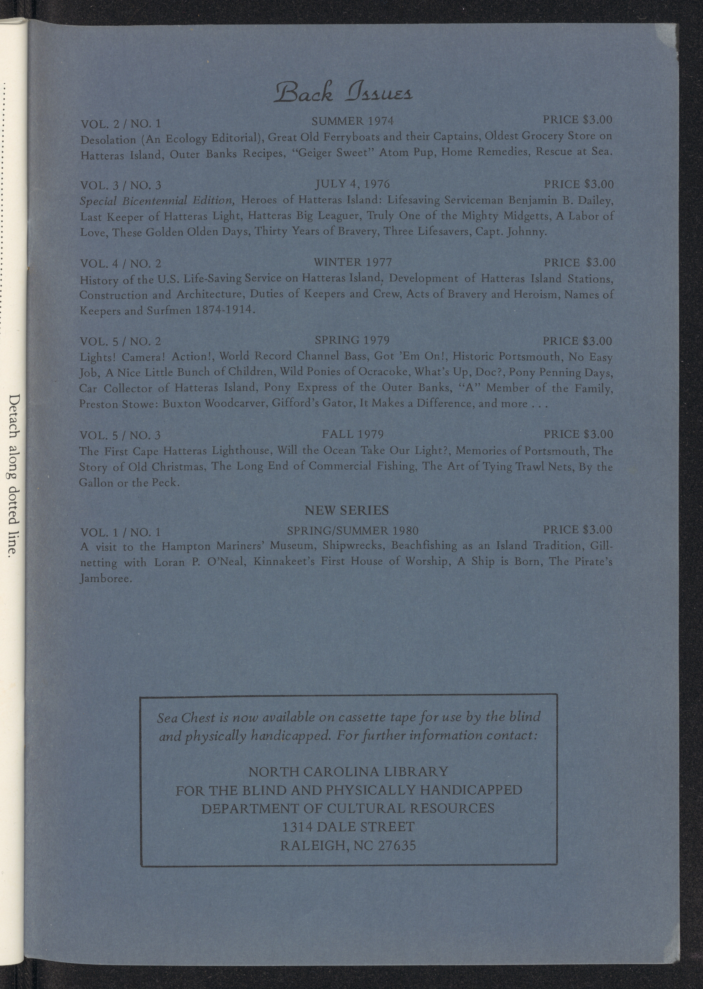 Sea Chest [Spring/Summer 1981]