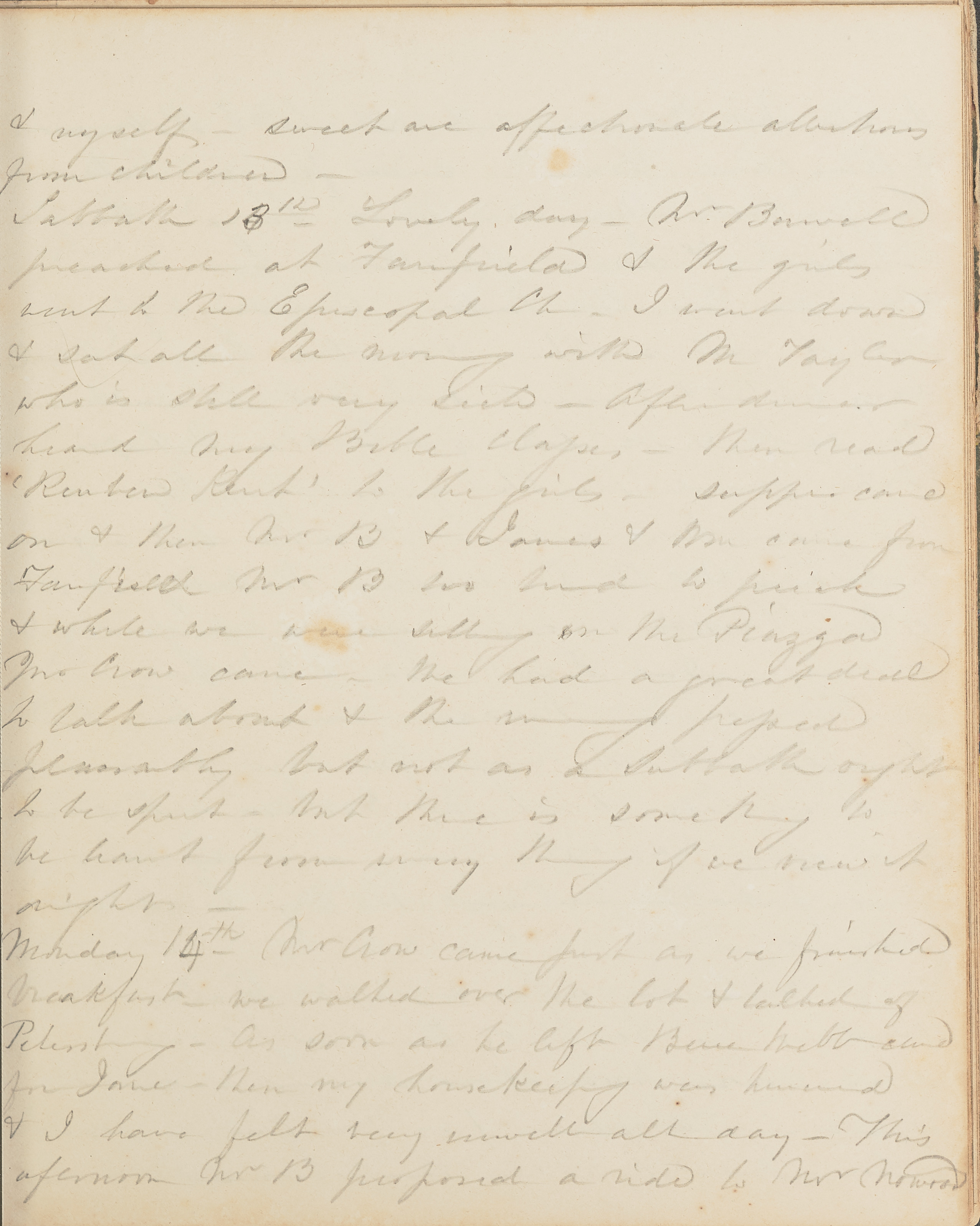 Margaret Anna Robertson Burwell Diary [1855]