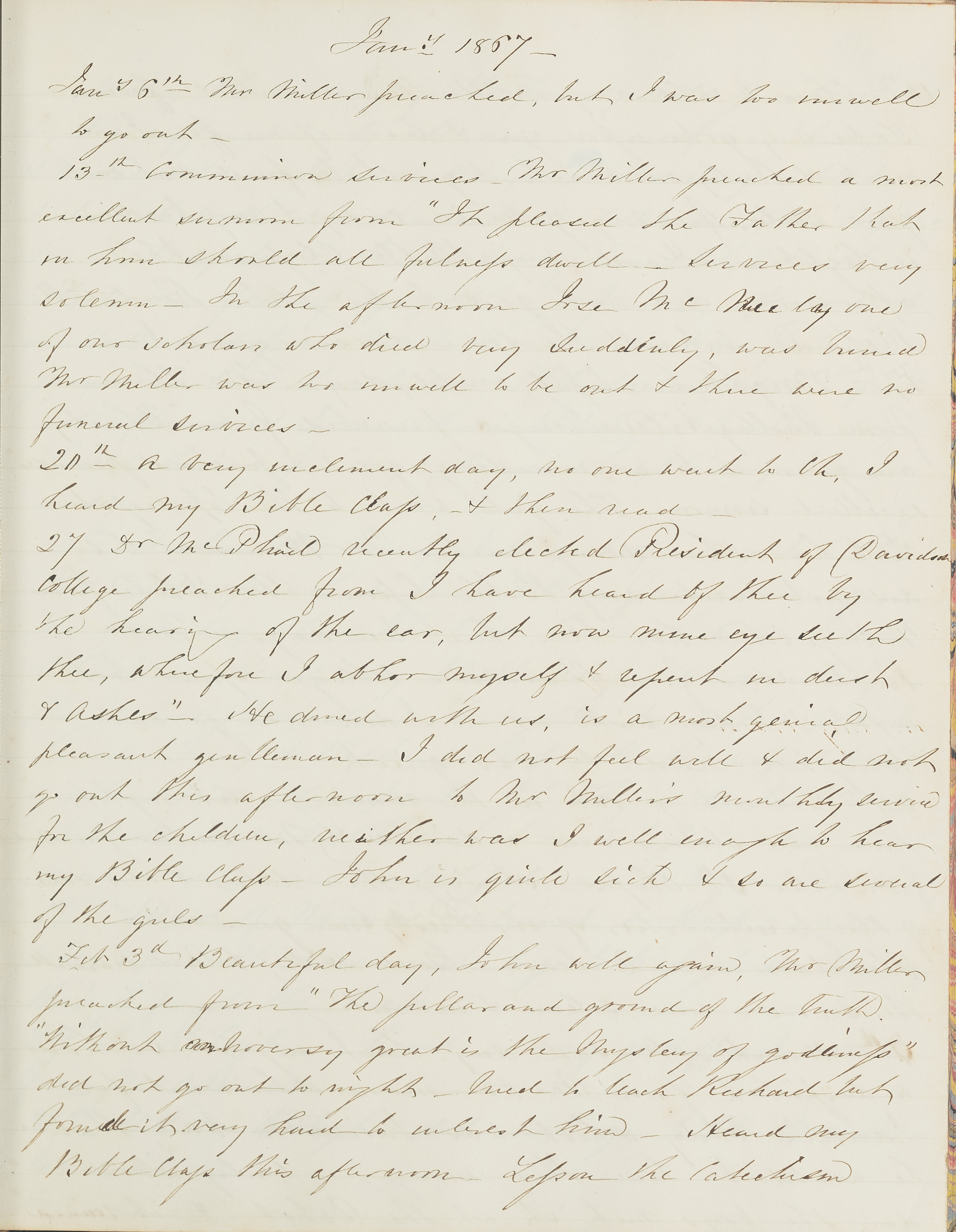 Margaret Anna Robertson Burwell Diary [1866-1871]