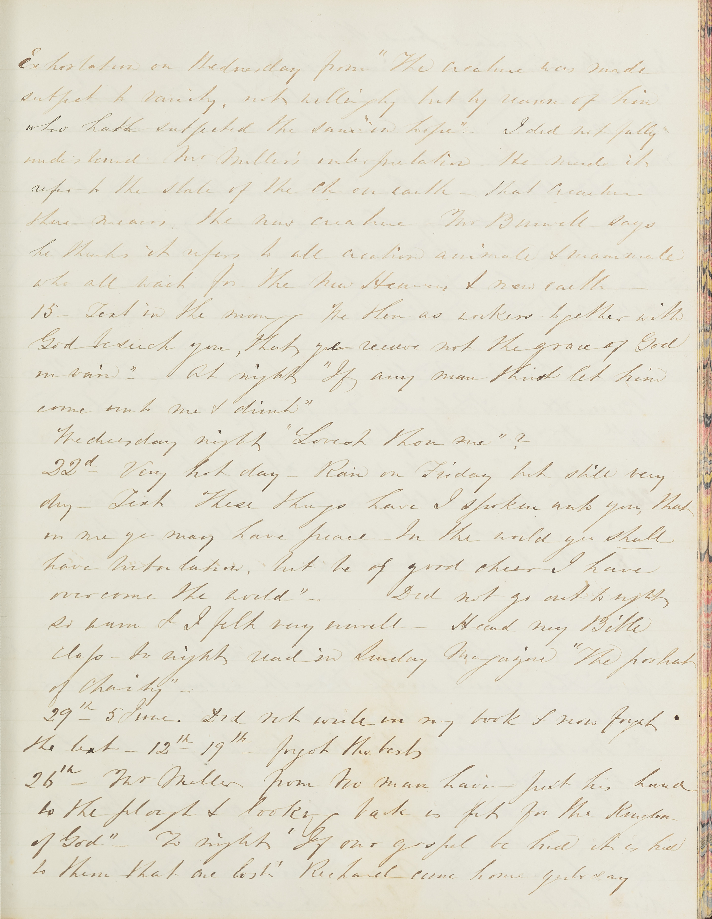 Margaret Anna Robertson Burwell Diary [1866-1871]