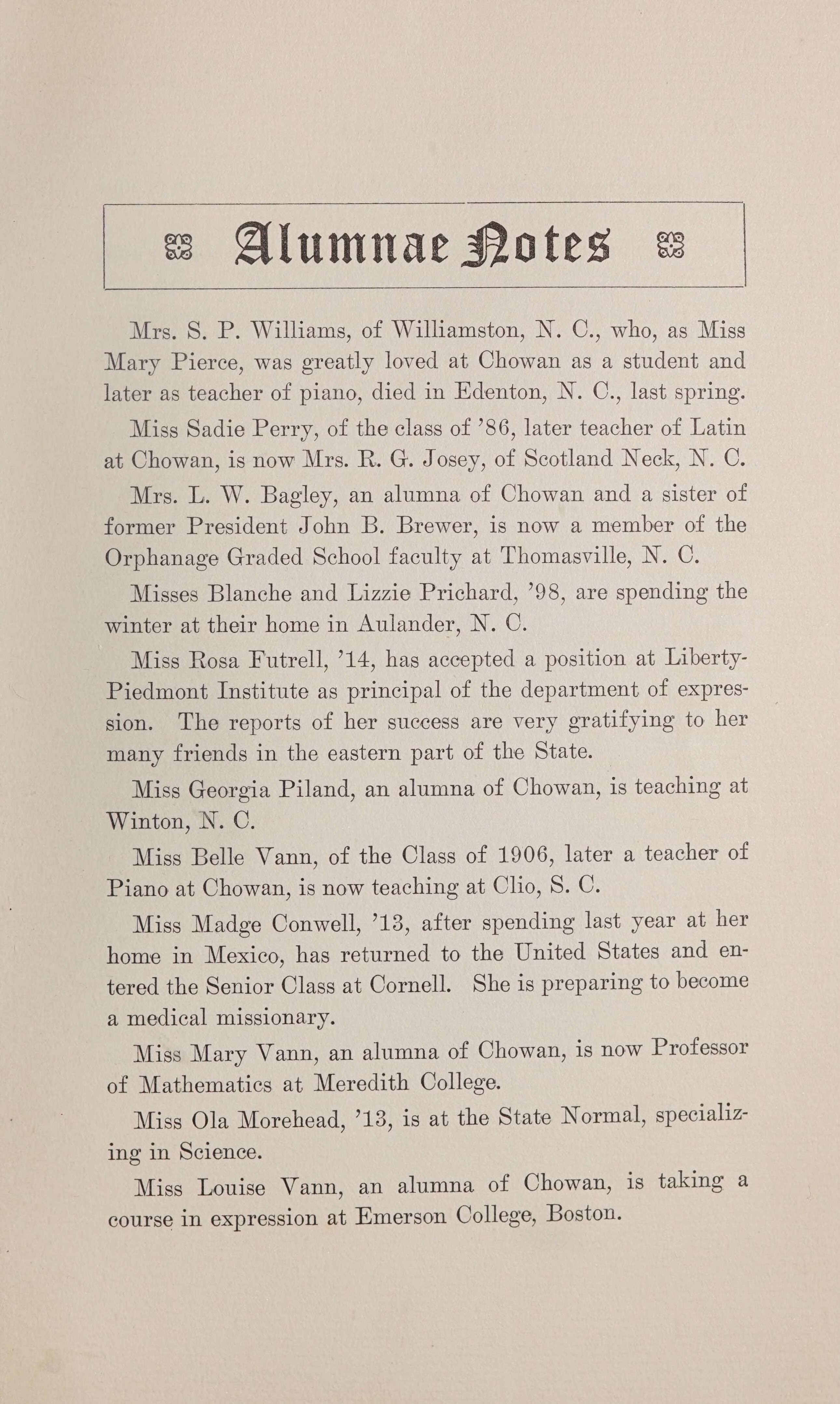 The Columns [November 1914]