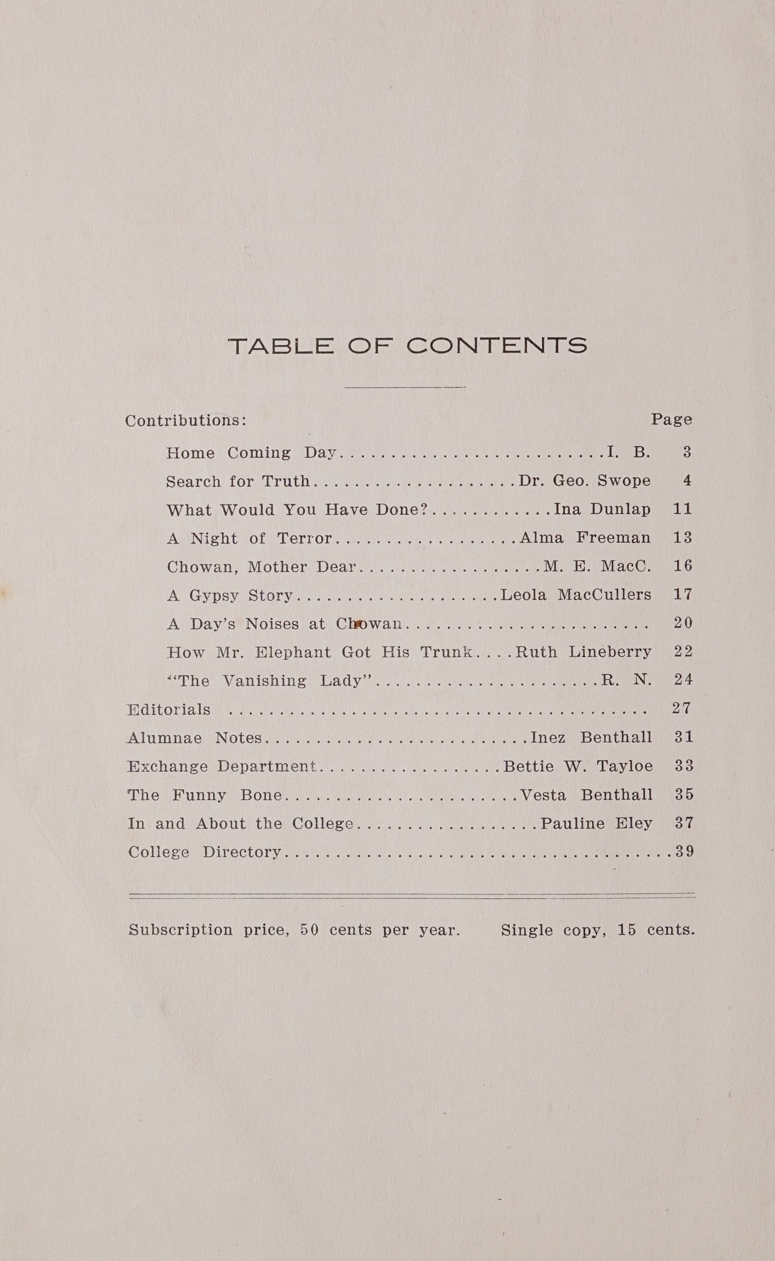 The Columns [March 1917]