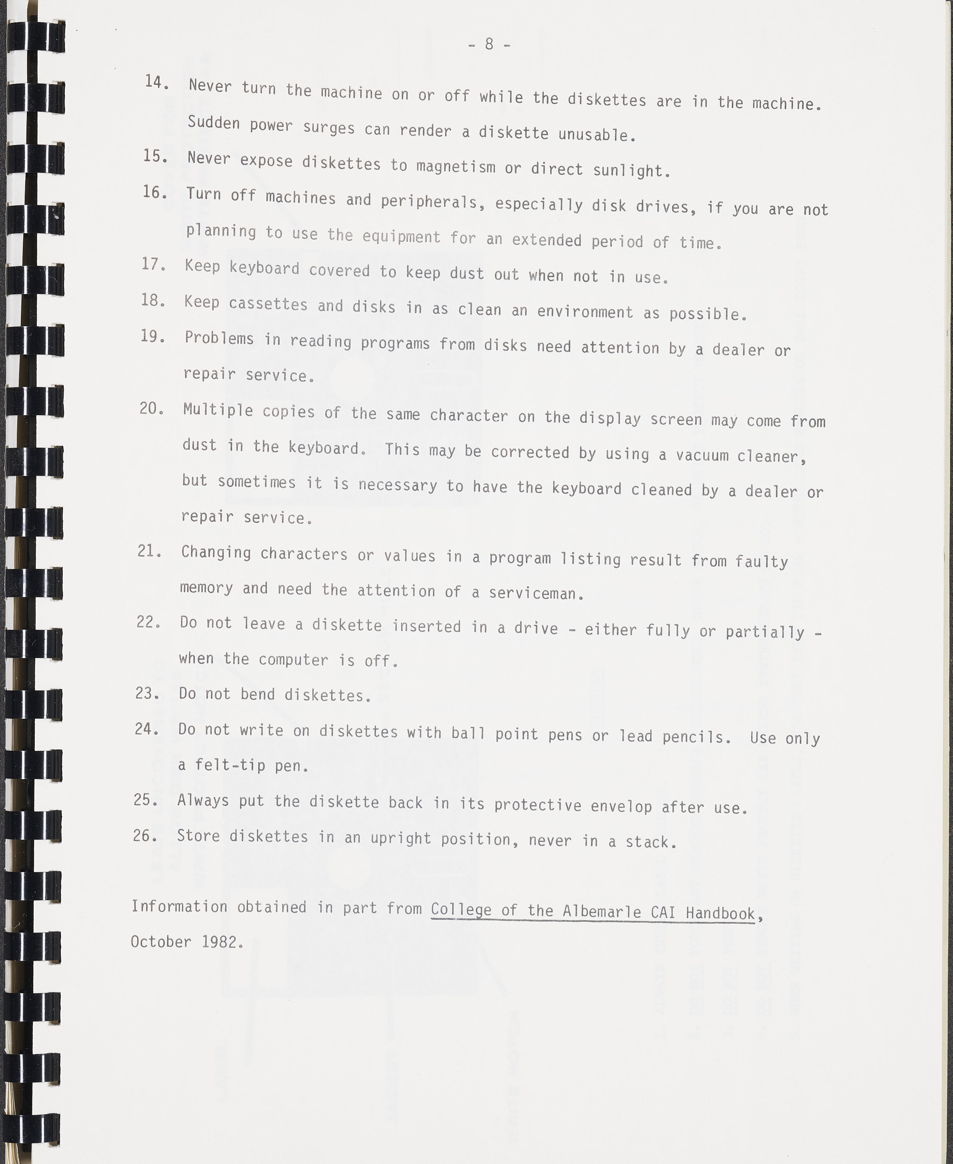 Computer-Assisted Instruction Skills Lab Manual, A Handbook for Instructors